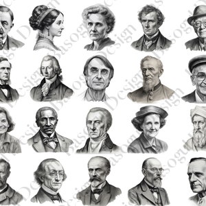 Famous Scientists Clipart Png Educational Clipart Black White ...