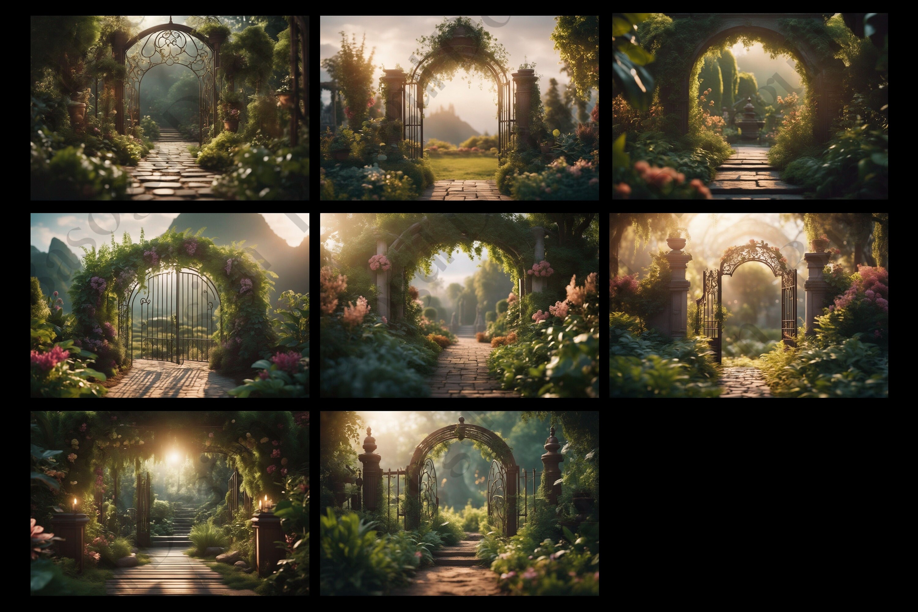 Garden Wedding Backdrop, Maternity Backdrop Forest Photo Shoot Portrait ...