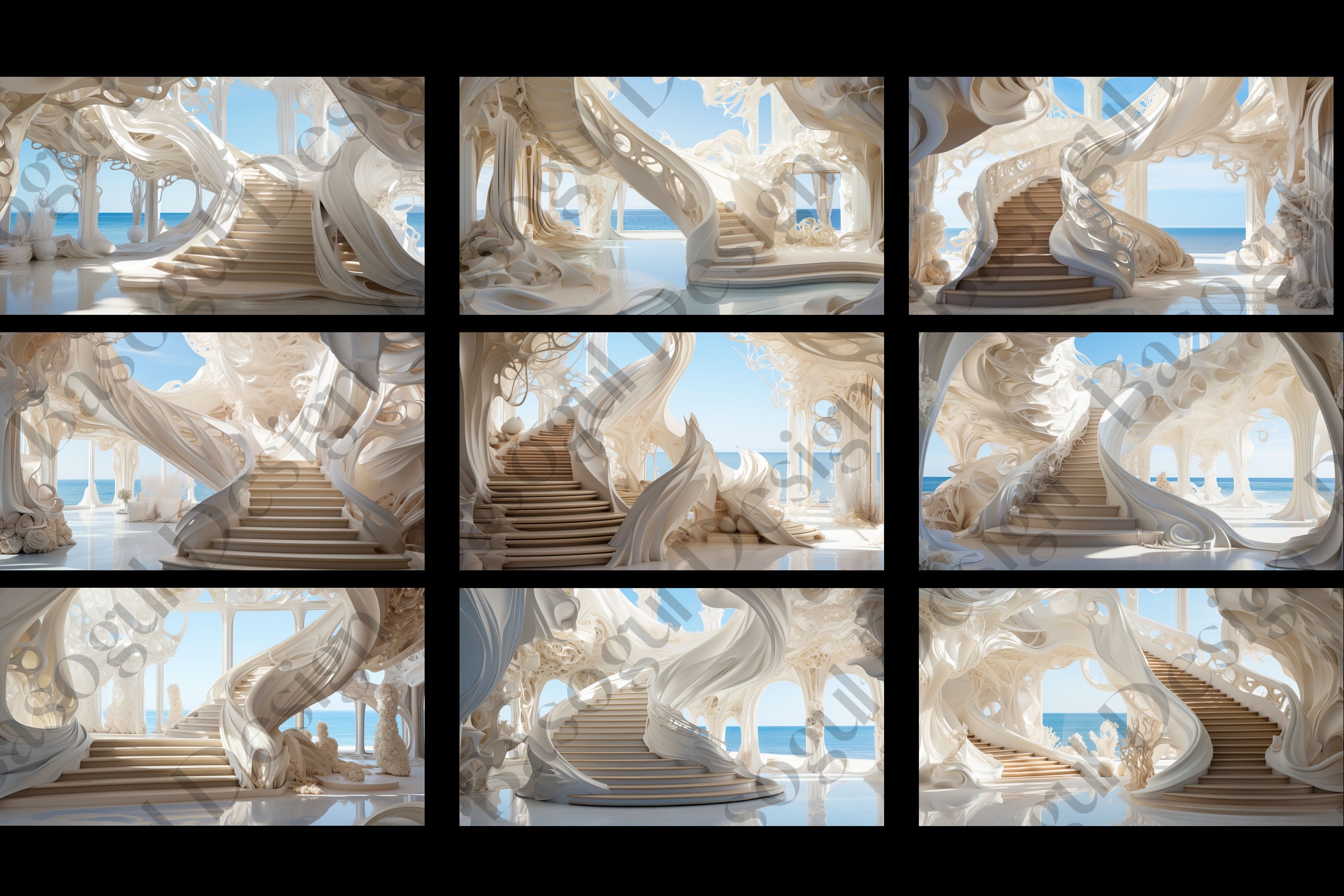Abstract Staircase Wedding Backdrop Maternity Portrait - Etsy