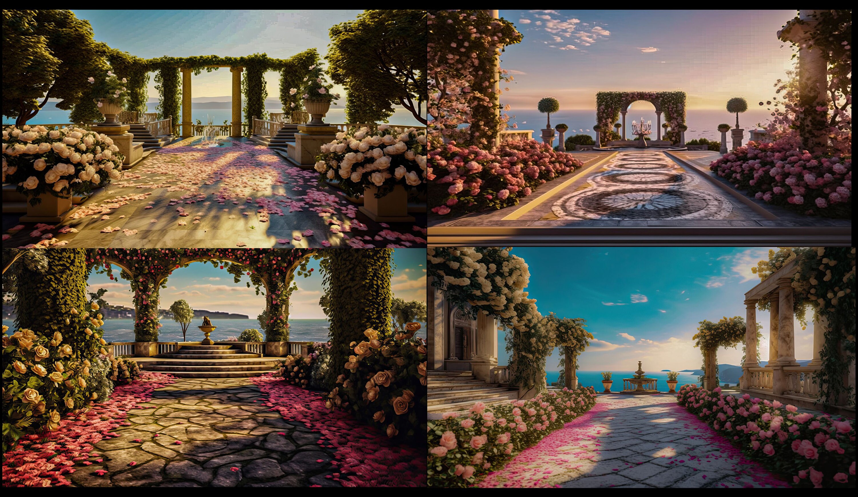 Terrace Wedding Maternity Backdrop, Floral Terrace, Portrait, Ceremony ...