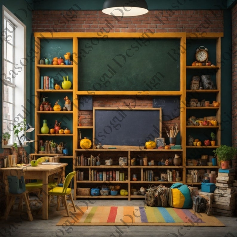 Back to School Digital Backdrops, Composite Photography, Modern ...