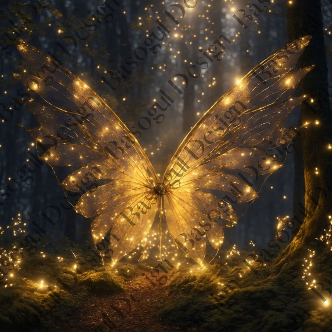 Fairy Wings Maternity Backdrop: maternity DIGITAL Backdrop Gold Wings ...