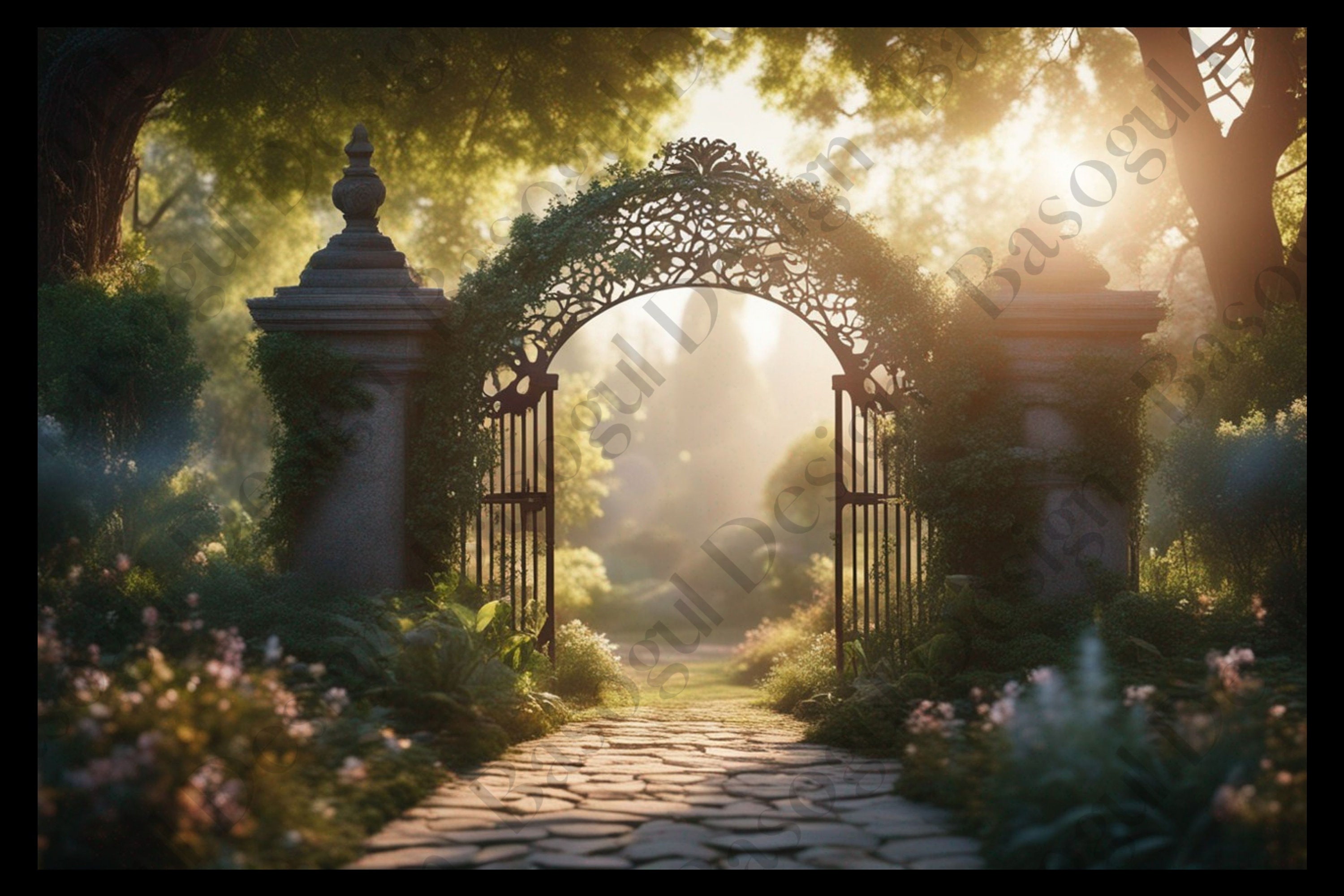 Garden Wedding Backdrop, Maternity Backdrop Forest Photo Shoot Portrait ...