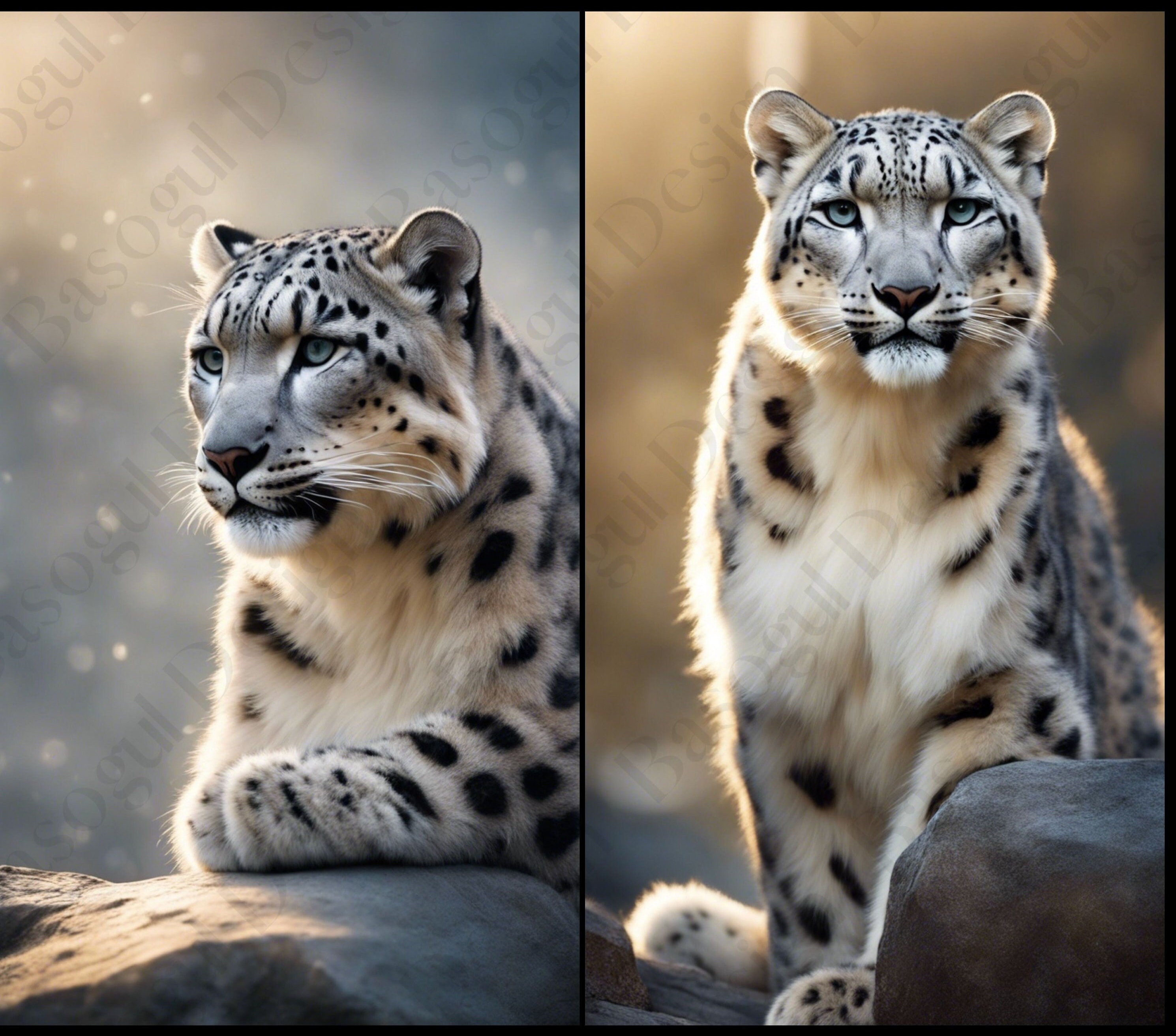 Snow Leopard Photography Stock Photos Cinematic Wildlife - Etsy