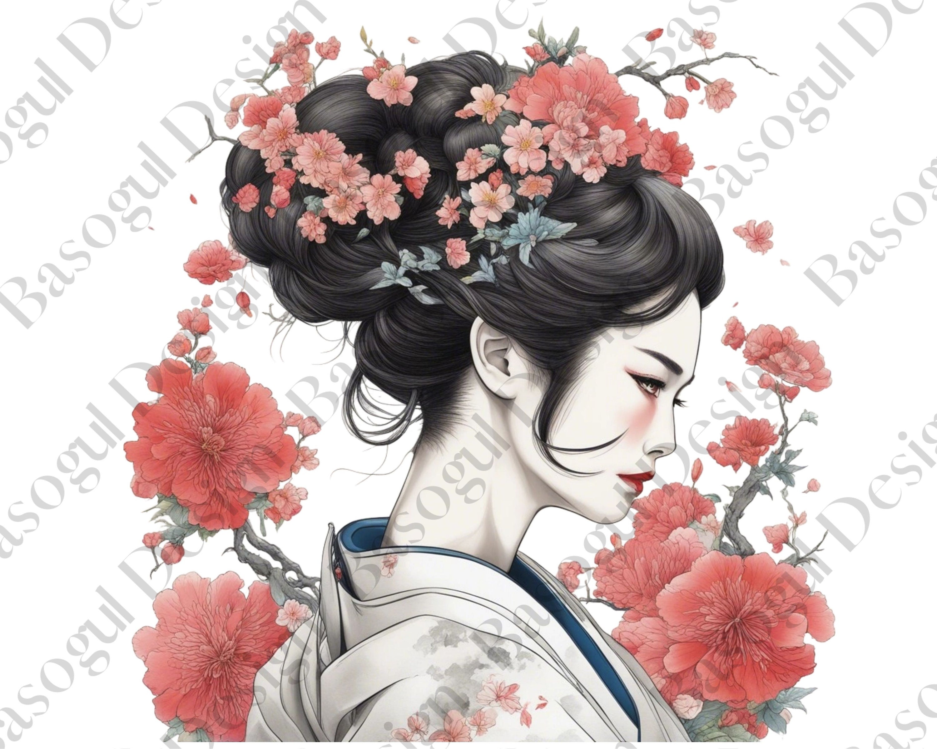 Japanese Woman Clipart Png Beautiful Traditional Woman Clipart Girl ...