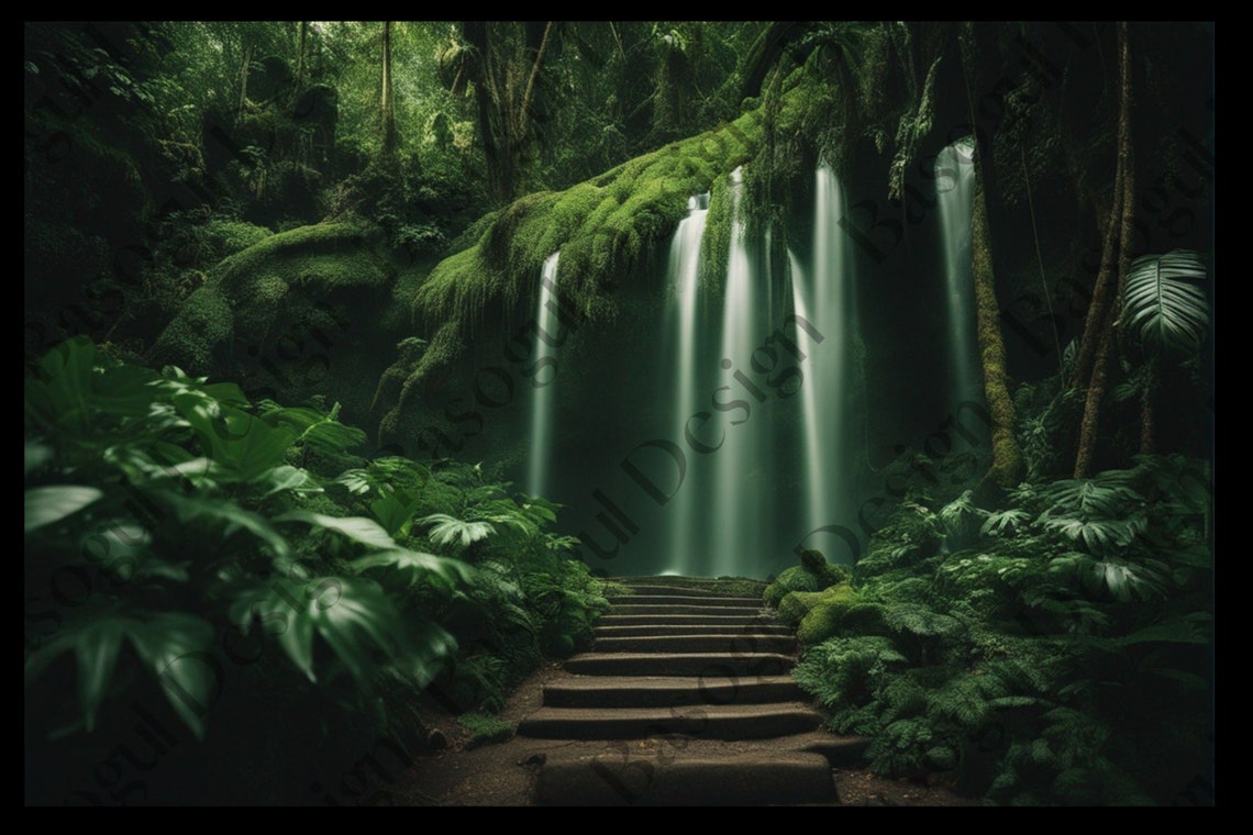 Tropical Forest Wedding Backdrop, Maternity Backdrop Forest Photoshoot ...