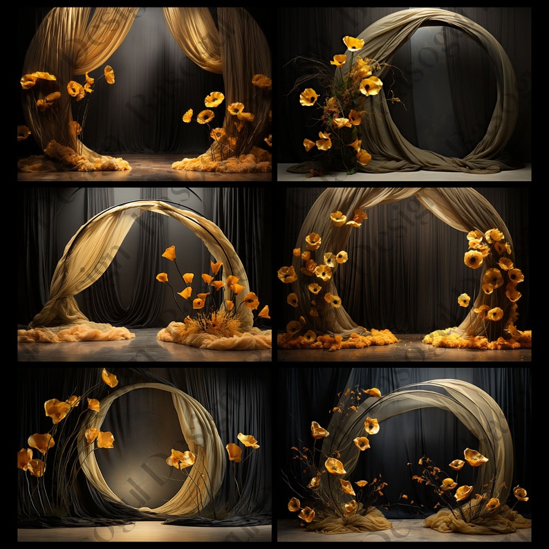 Goldenrod Maternity Digital Backdrop Photography Background Wedding ...