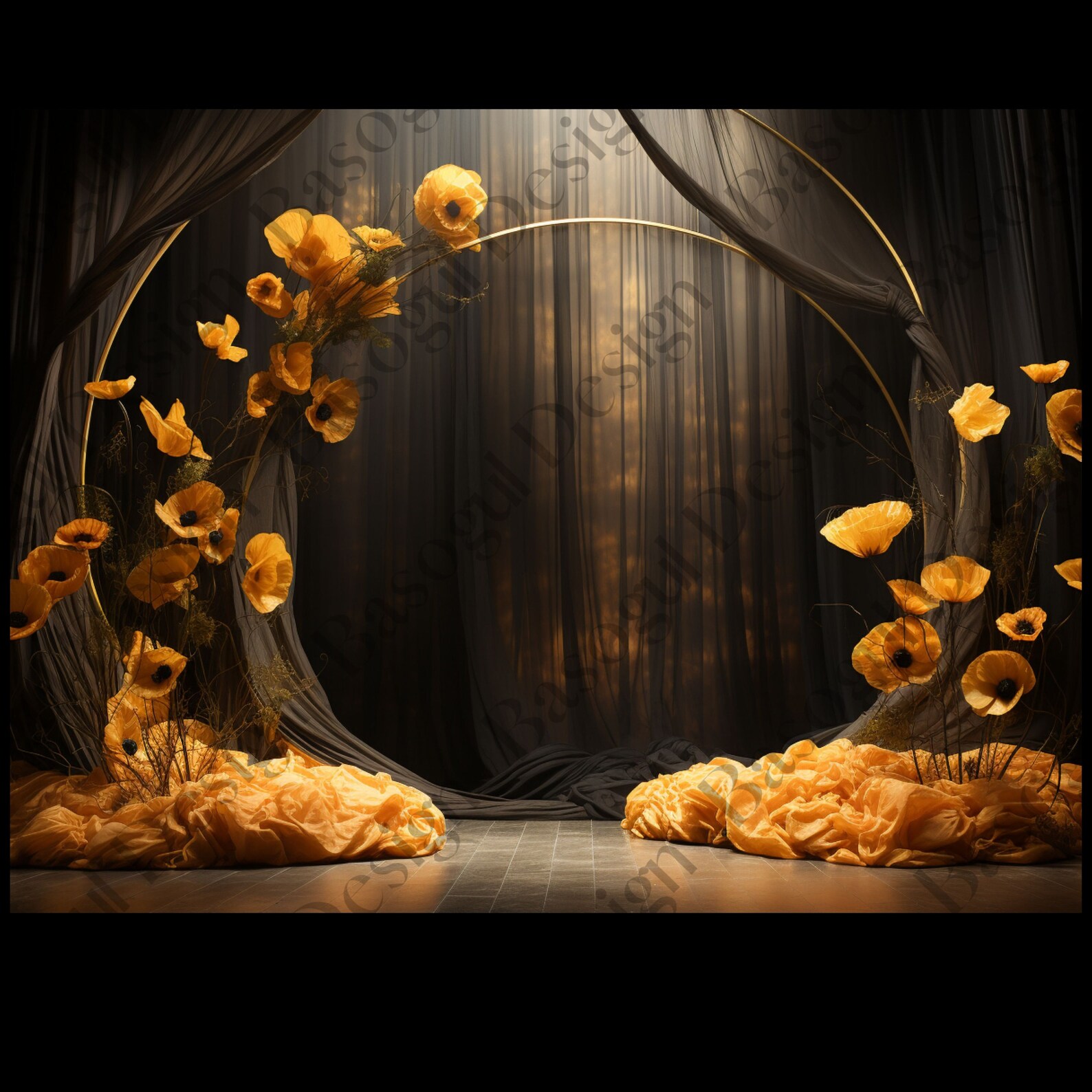 Goldenrod Maternity Digital Backdrop Photography Background Wedding ...