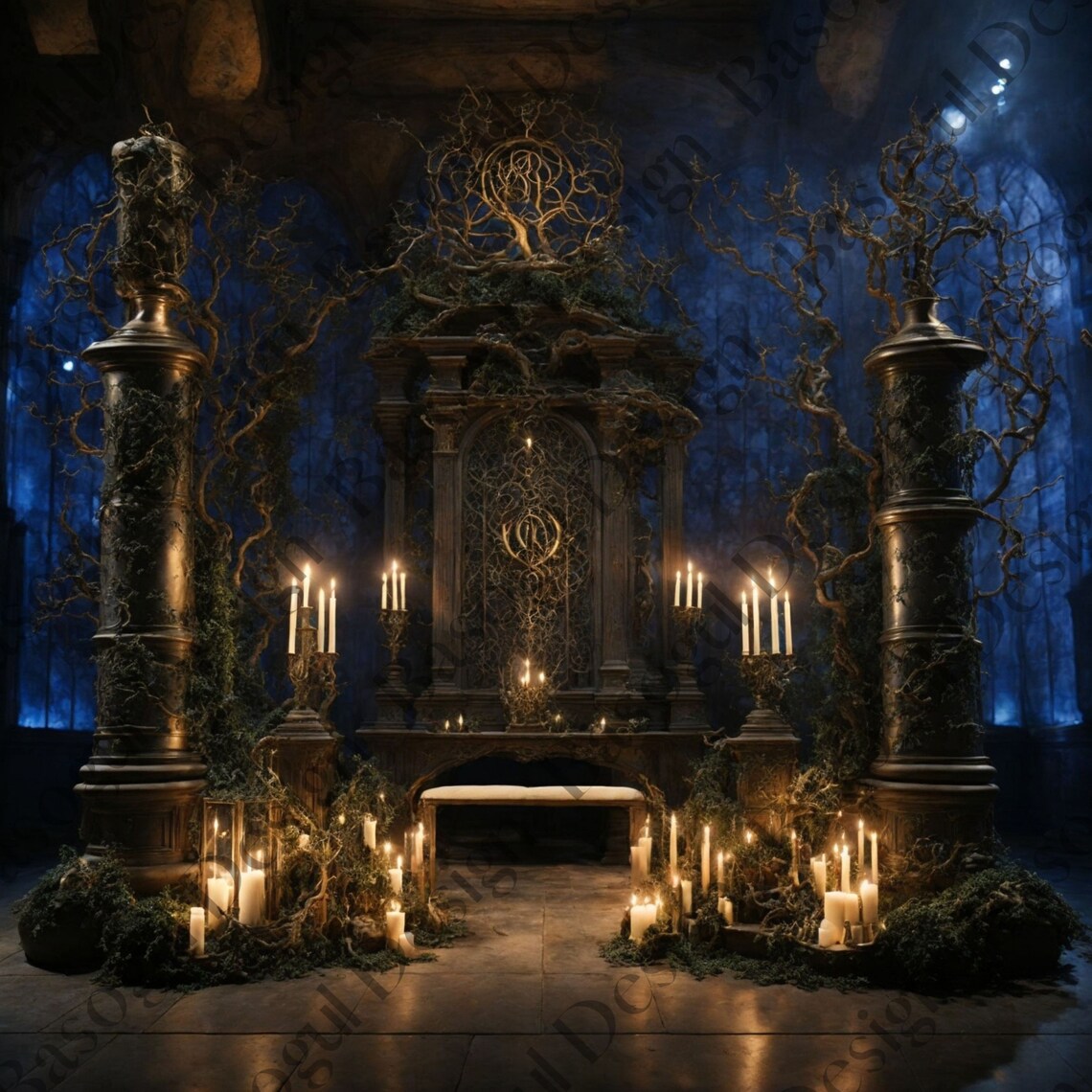 Chapel Wedding Backdrop Photography Background Stage Ceremony Maternity ...