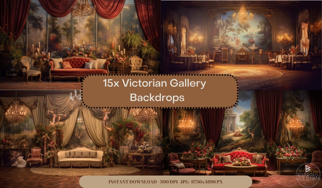 Victorian Wedding Maternity Backdrop, Victorian Gallery Wedding Photo ...