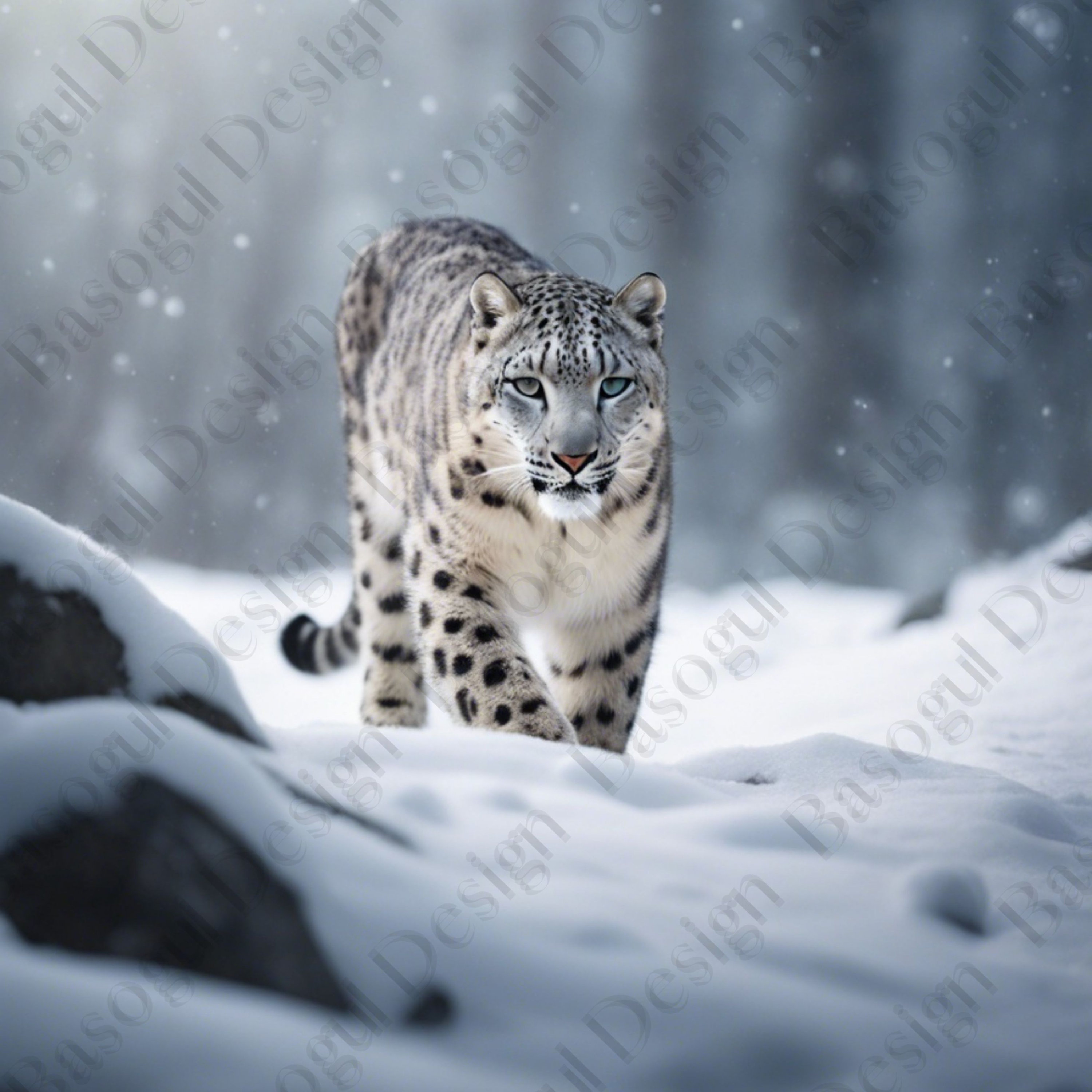 Snow Leopard Photography Stock Photos Cinematic Wildlife - Etsy