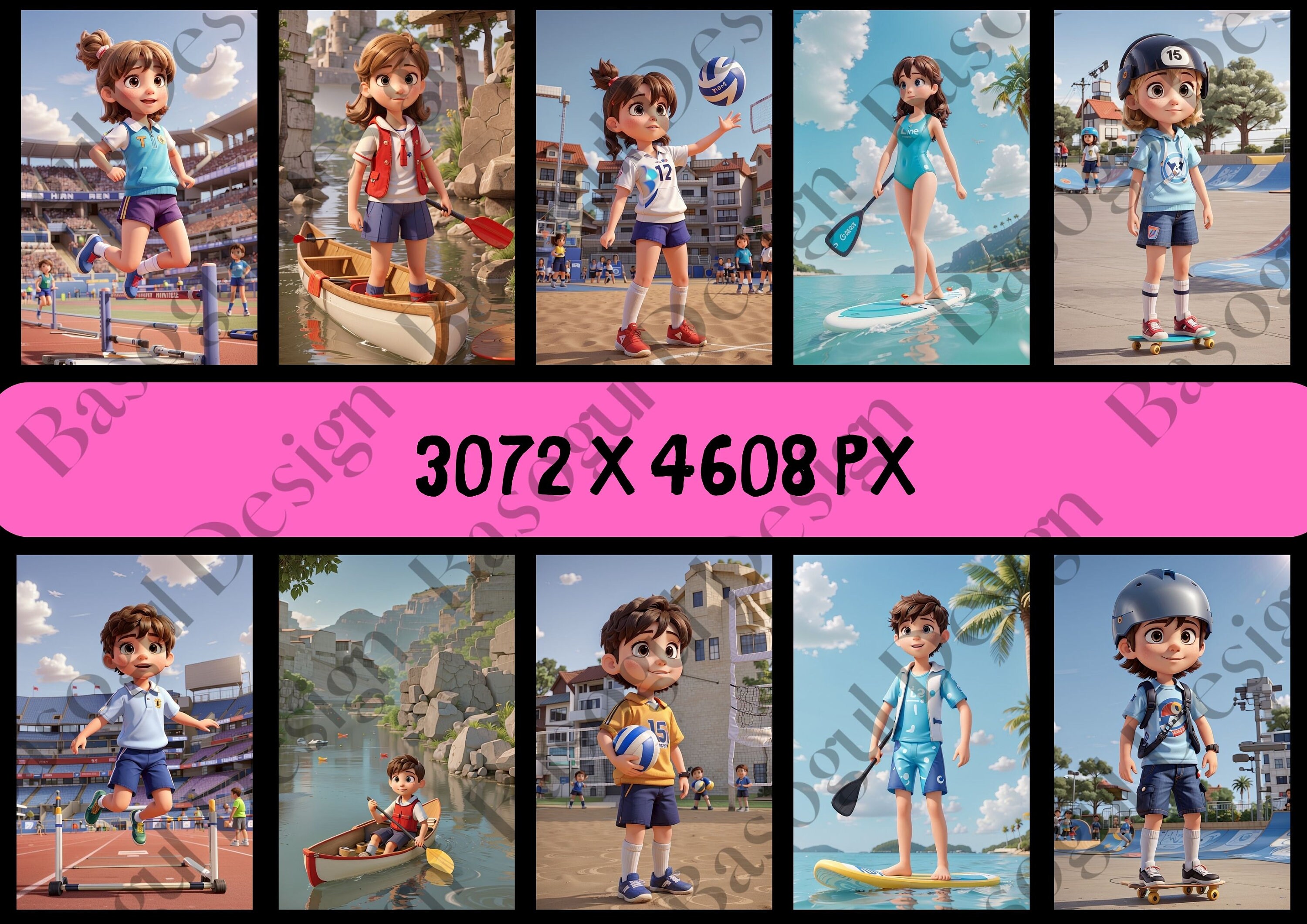 Sports Activities Flashcards for Kids, Printable Flashcards Preschool ...