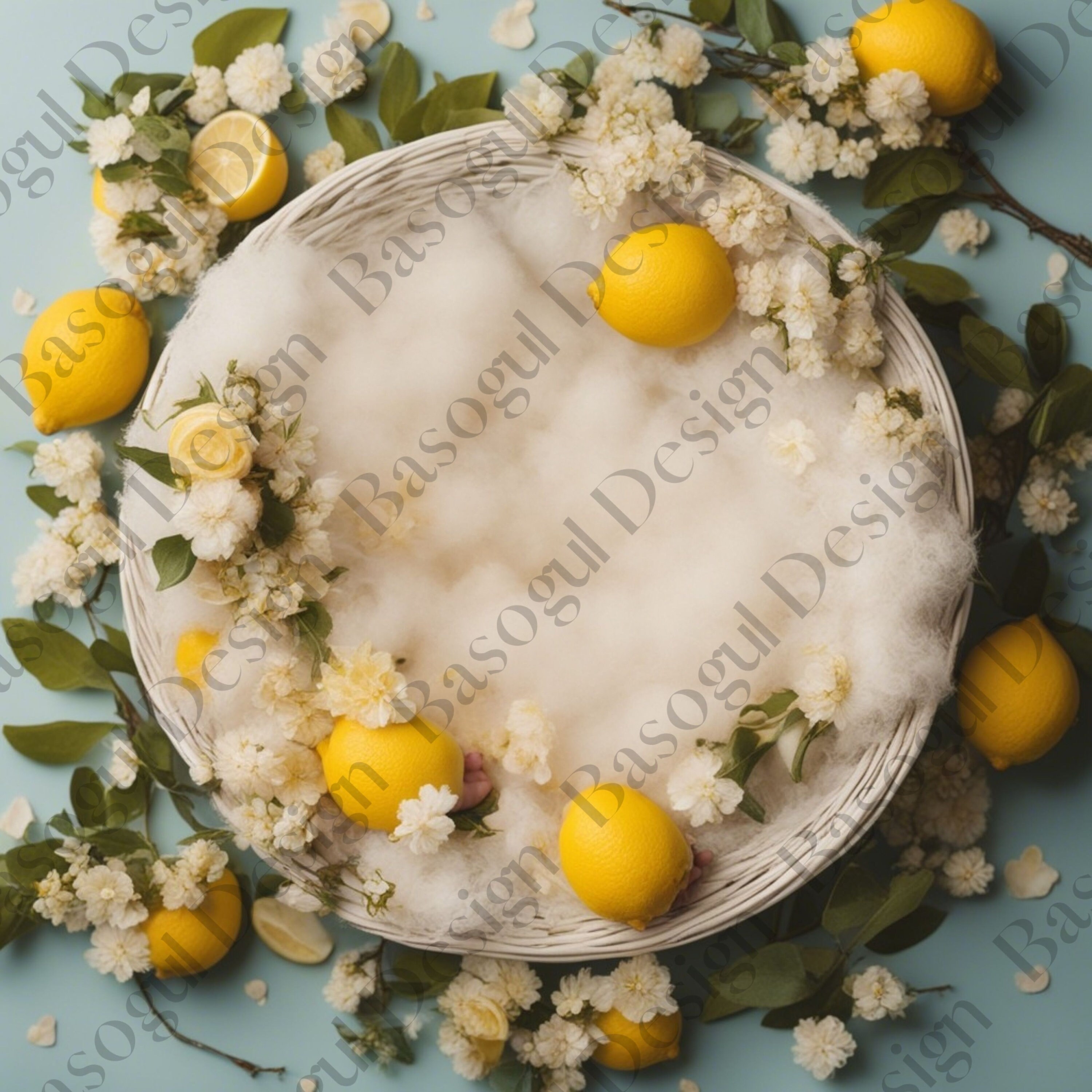 Lemon Newborn Digital Backdrop Photography Background Newborn Baby Boy ...