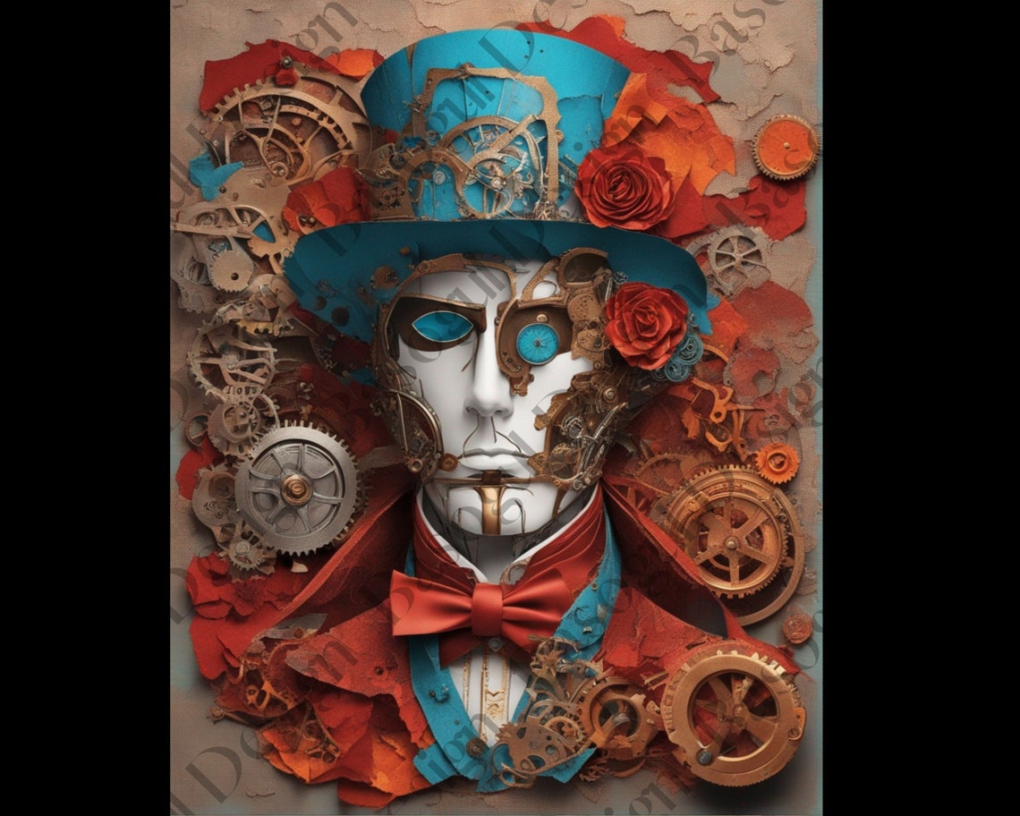 Steampunk Man Clipart: steampunk MAN Clipart - Etsy