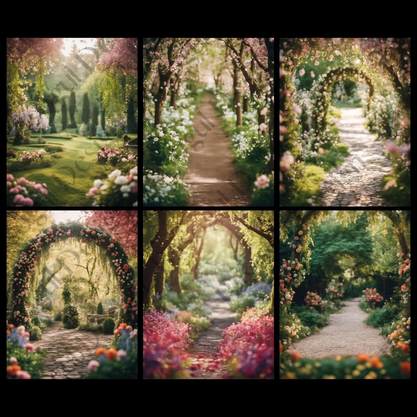 Garden Wedding Backdrop Photography Background Stage Ceremony Maternity ...