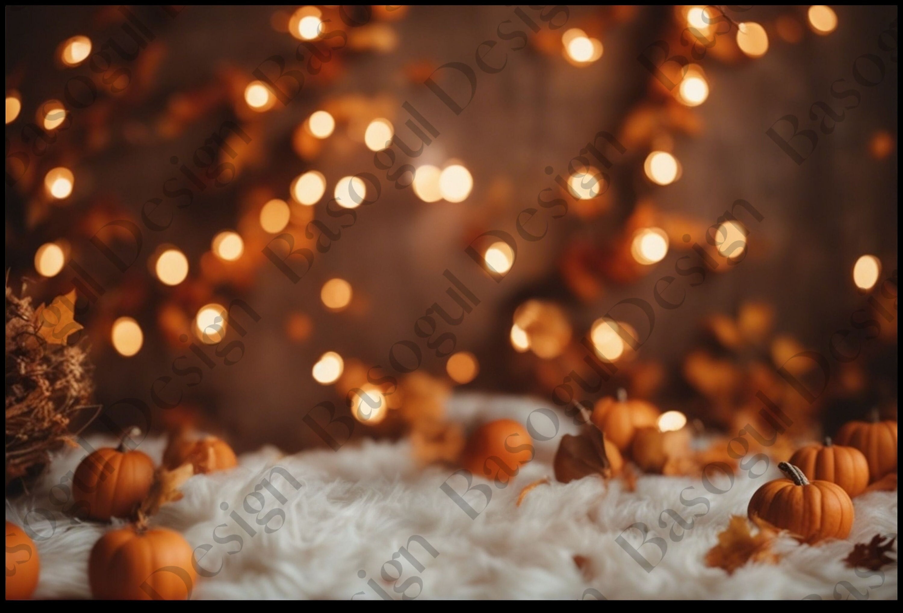 Autumn Baby Digital Backdrop Photography Background Pumpkin Fall Leaves ...