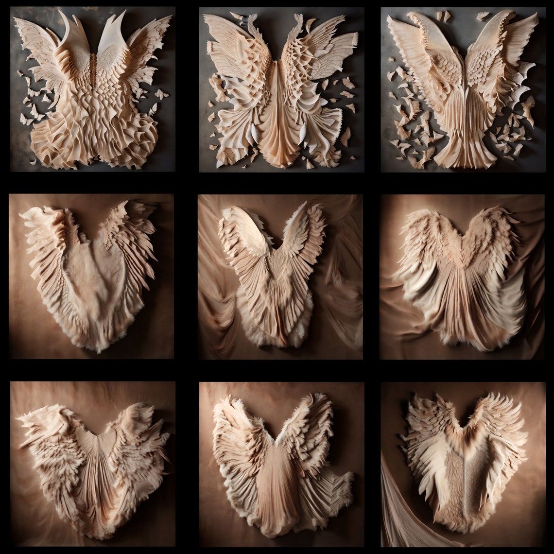 Angel Wings Maternity Backdrop Photography Maternity Props - Etsy