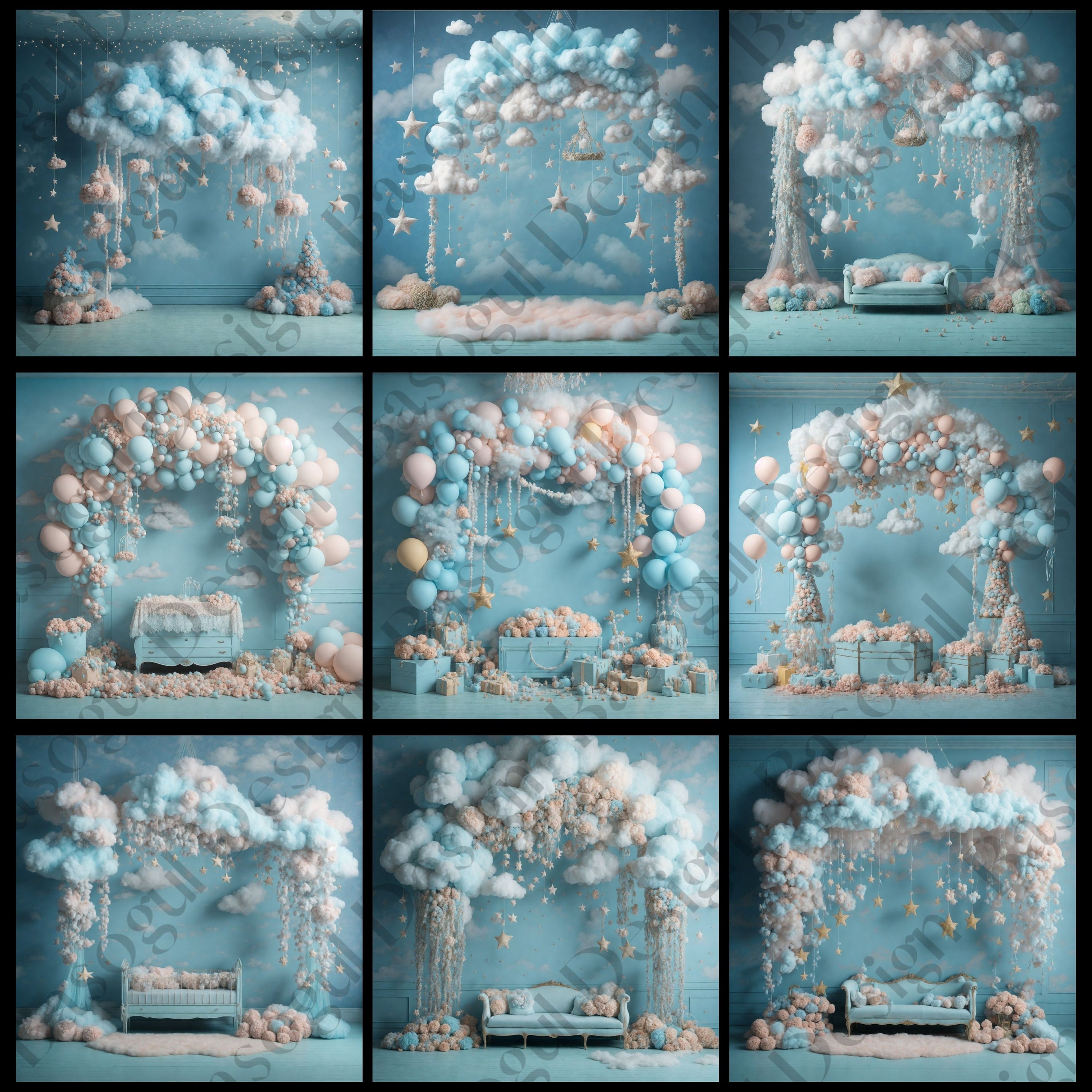 Whimsical Baby Digital Backdrop Photography (Download Now) - Etsy