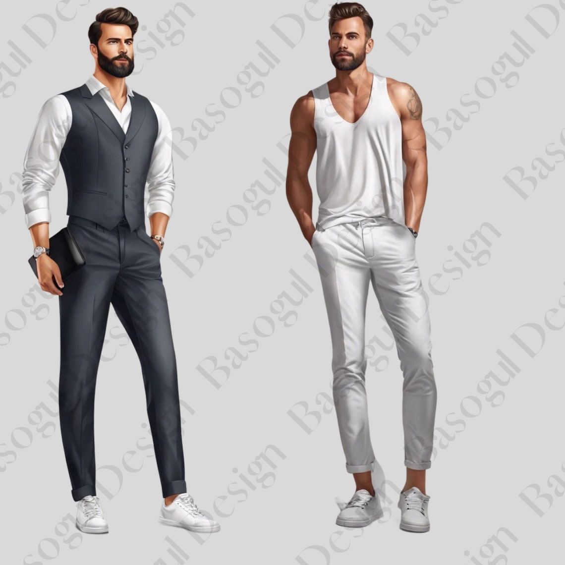 Chic Man Clipart Png Stylish Boyclipart Fashion Style Clipart ...