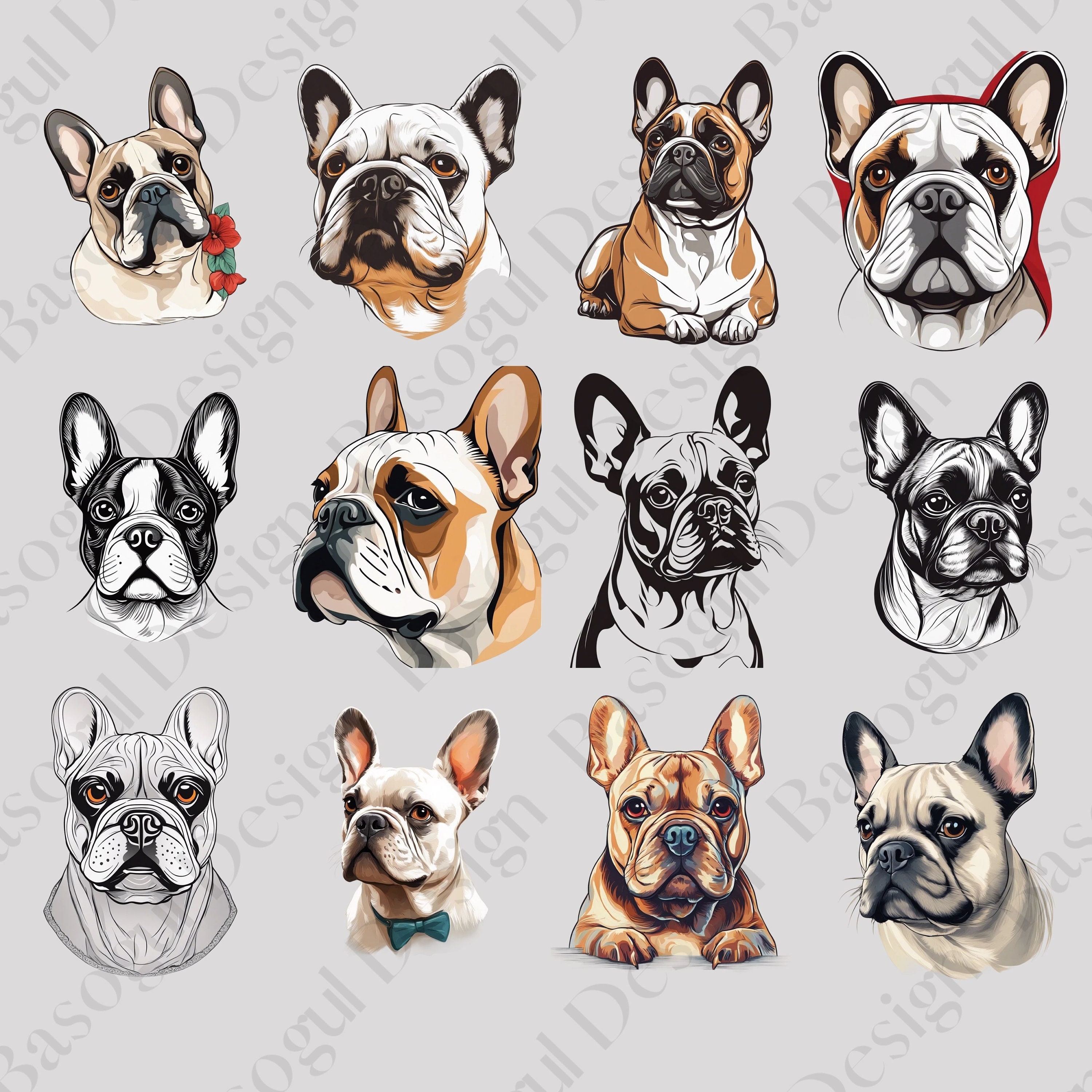 French Bulldog Clipart Png Dog Clipart Printable French - Etsy