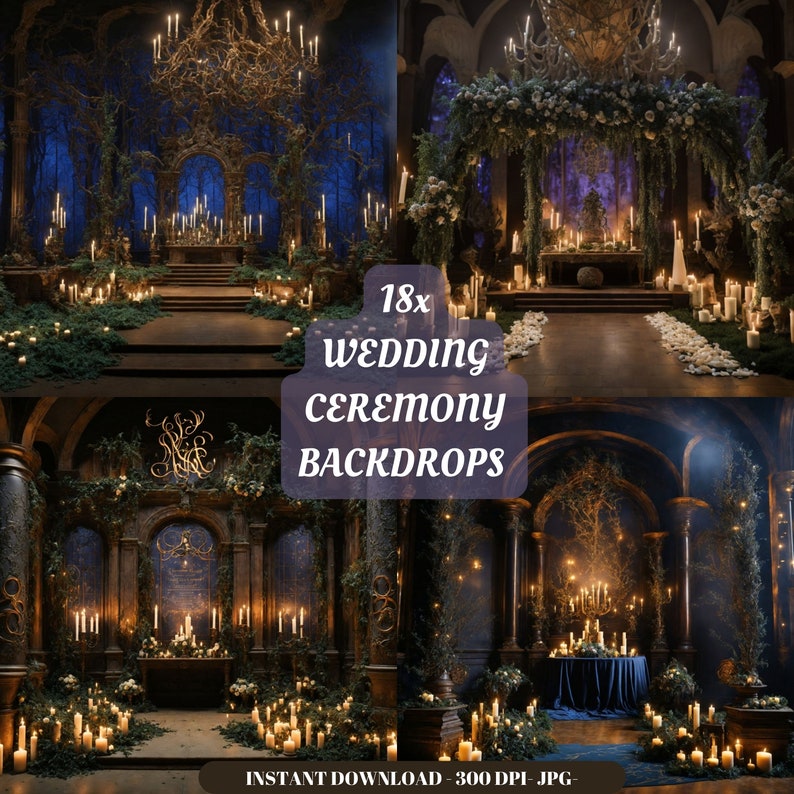 Chapel Wedding Backdrop Photography Background Stage Ceremony Maternity ...