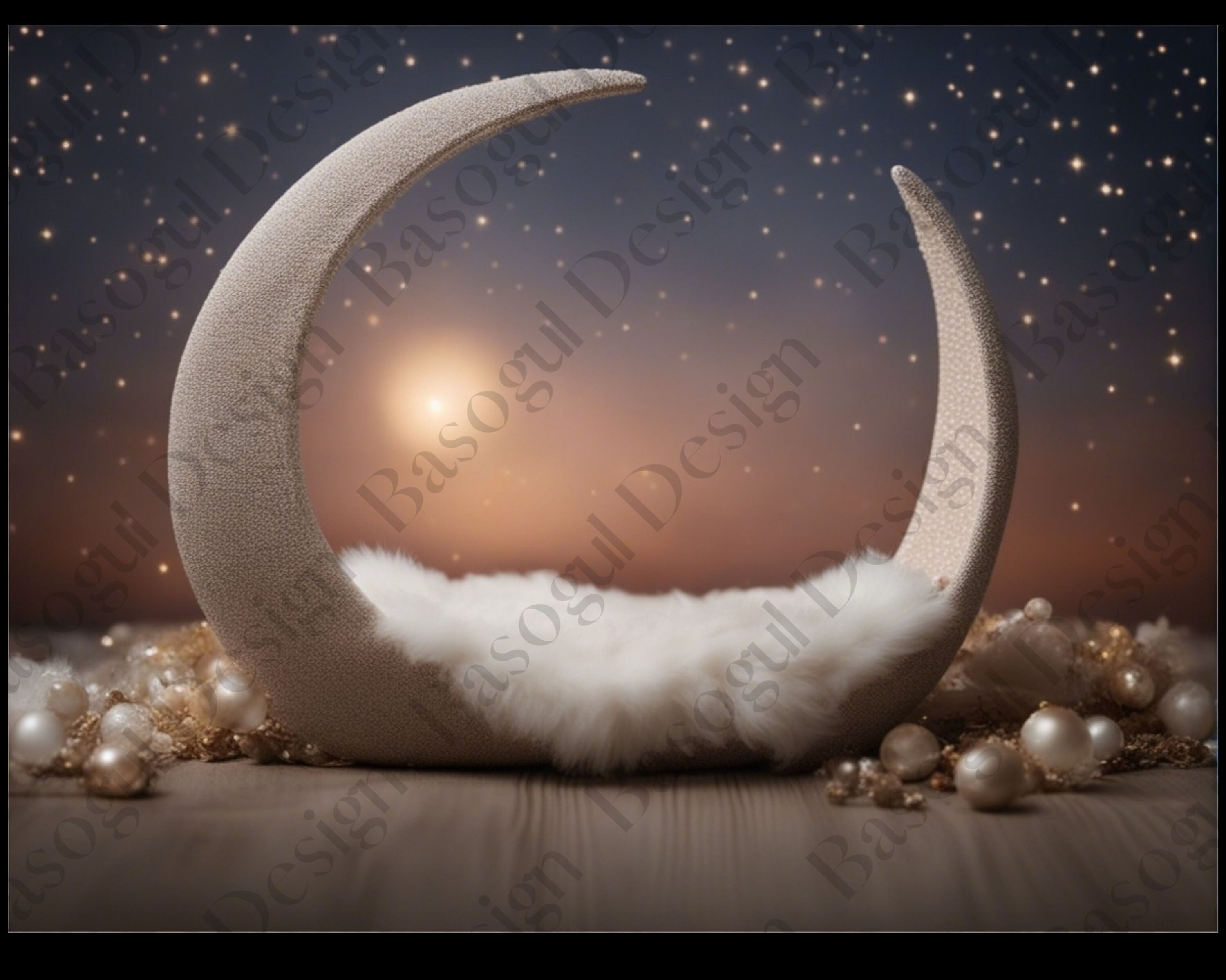 Moon Newborn Digital Backdrop: newborn DIGITAL - Etsy
