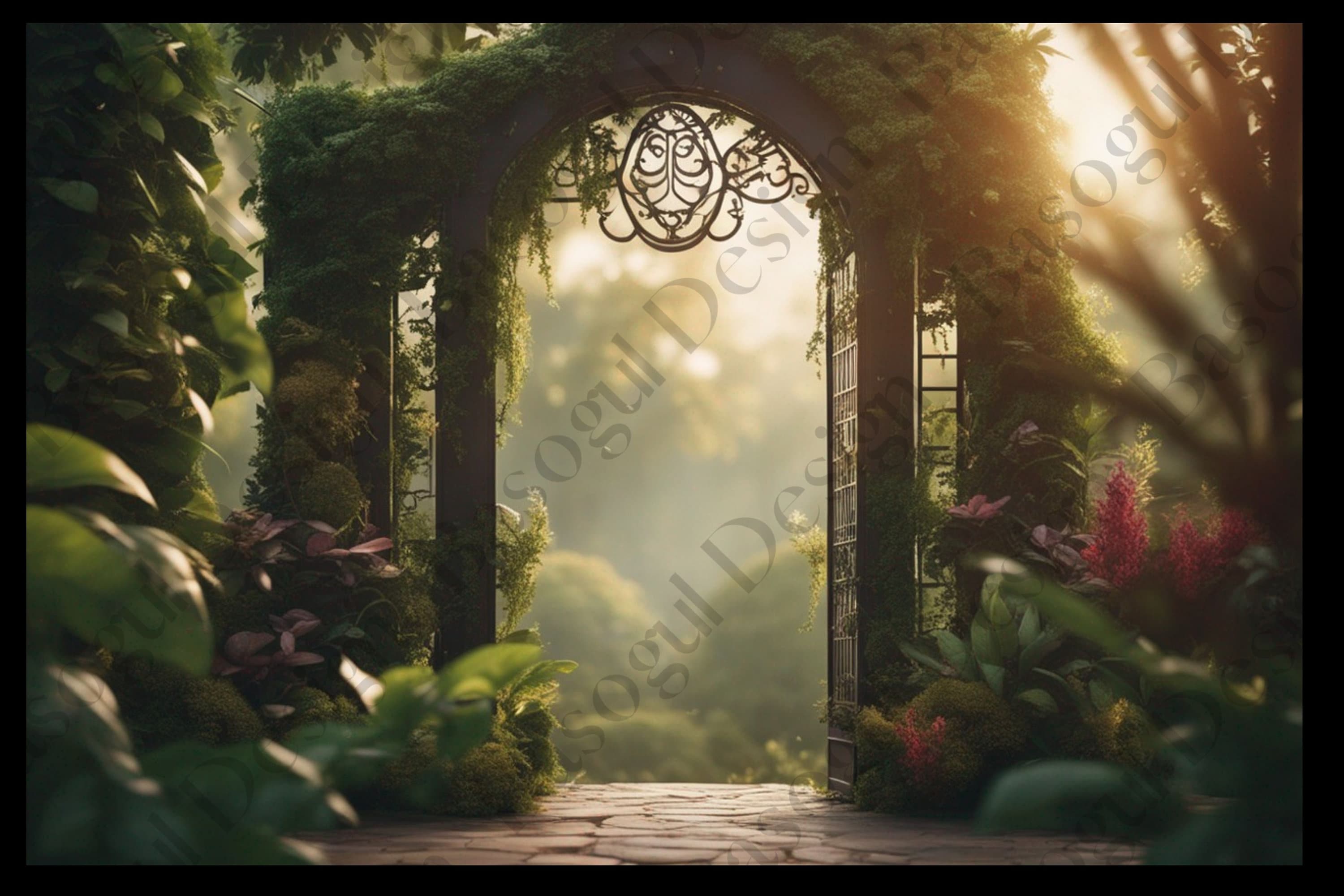 Garden Wedding Backdrop, Maternity Backdrop Forest Photo Shoot Portrait ...