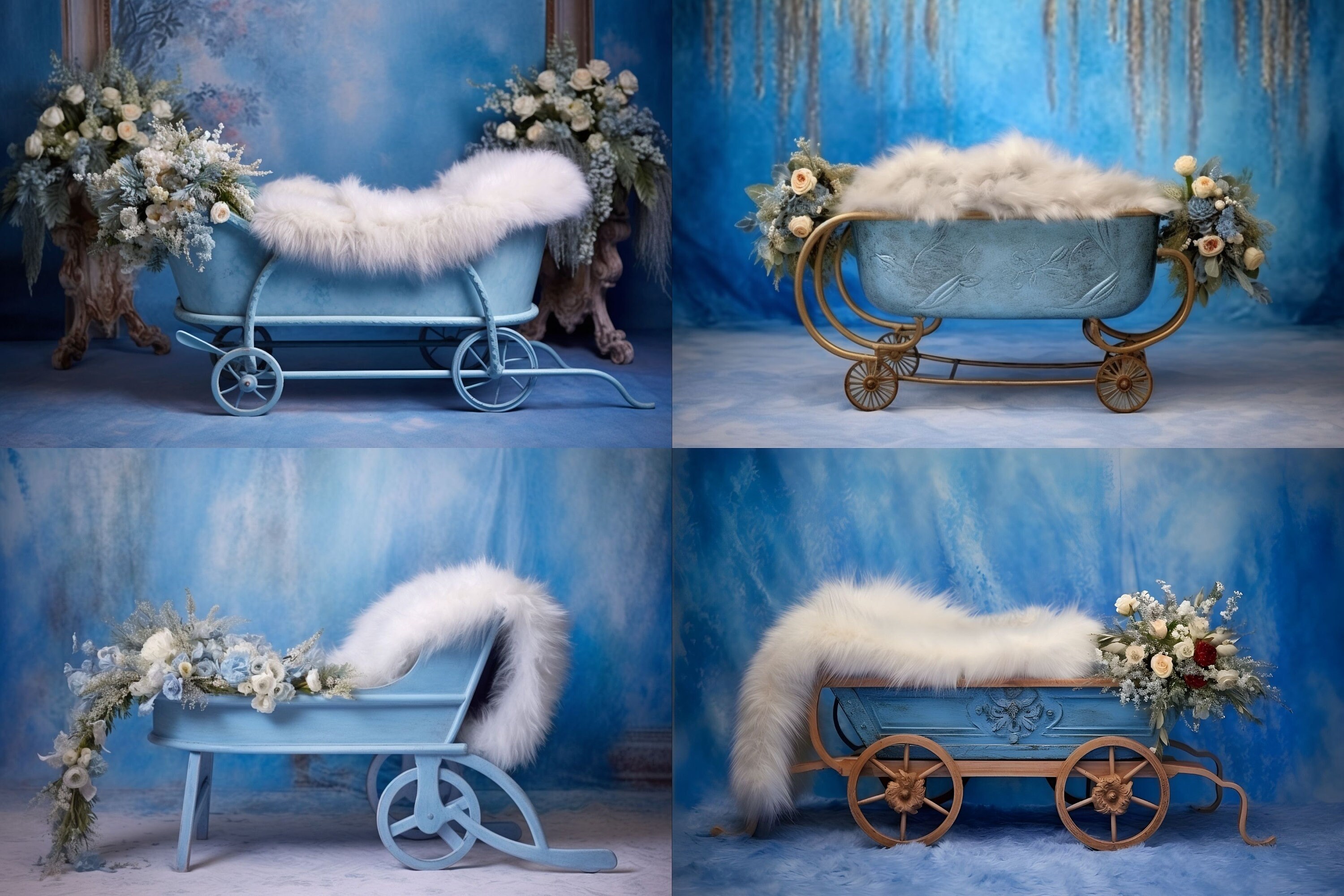 Baby Pram Newborn Digital Backdrop Maternity Props Pram - Etsy