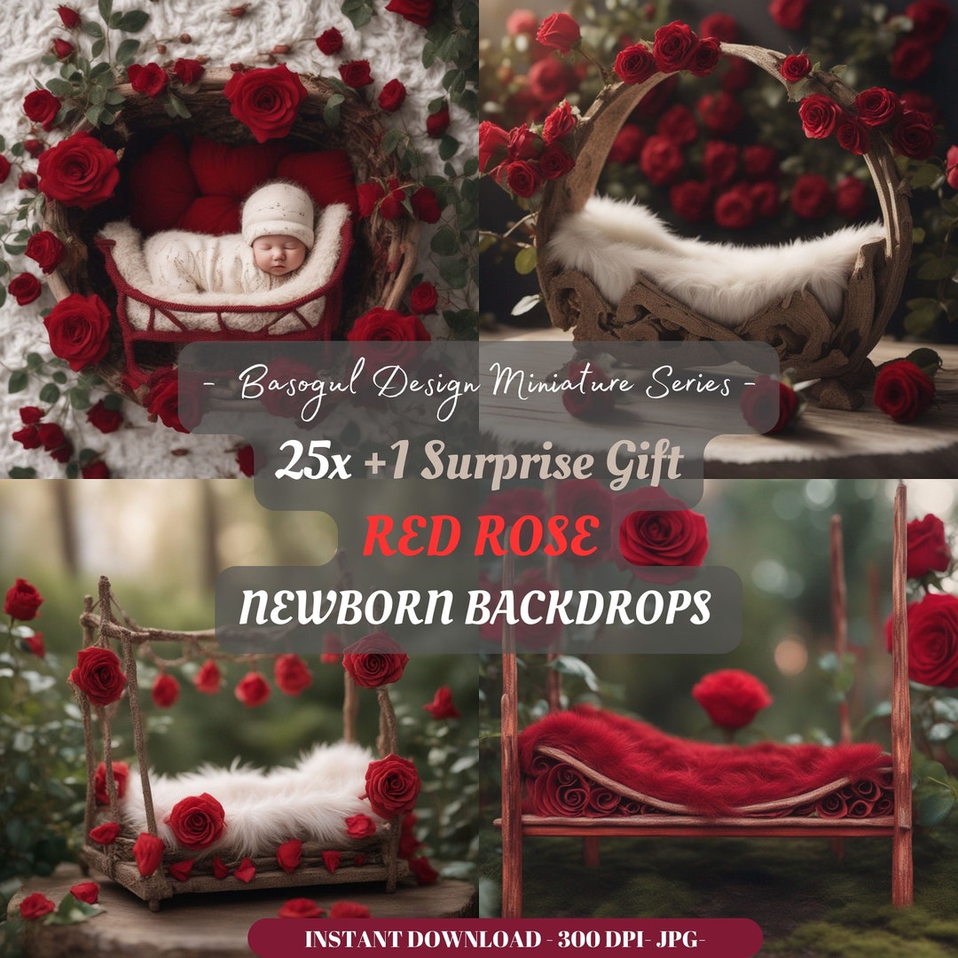 Rose Newborn Digital Backdrop: NEWBORN DIGITAL Backdrop Floral Newborn ...