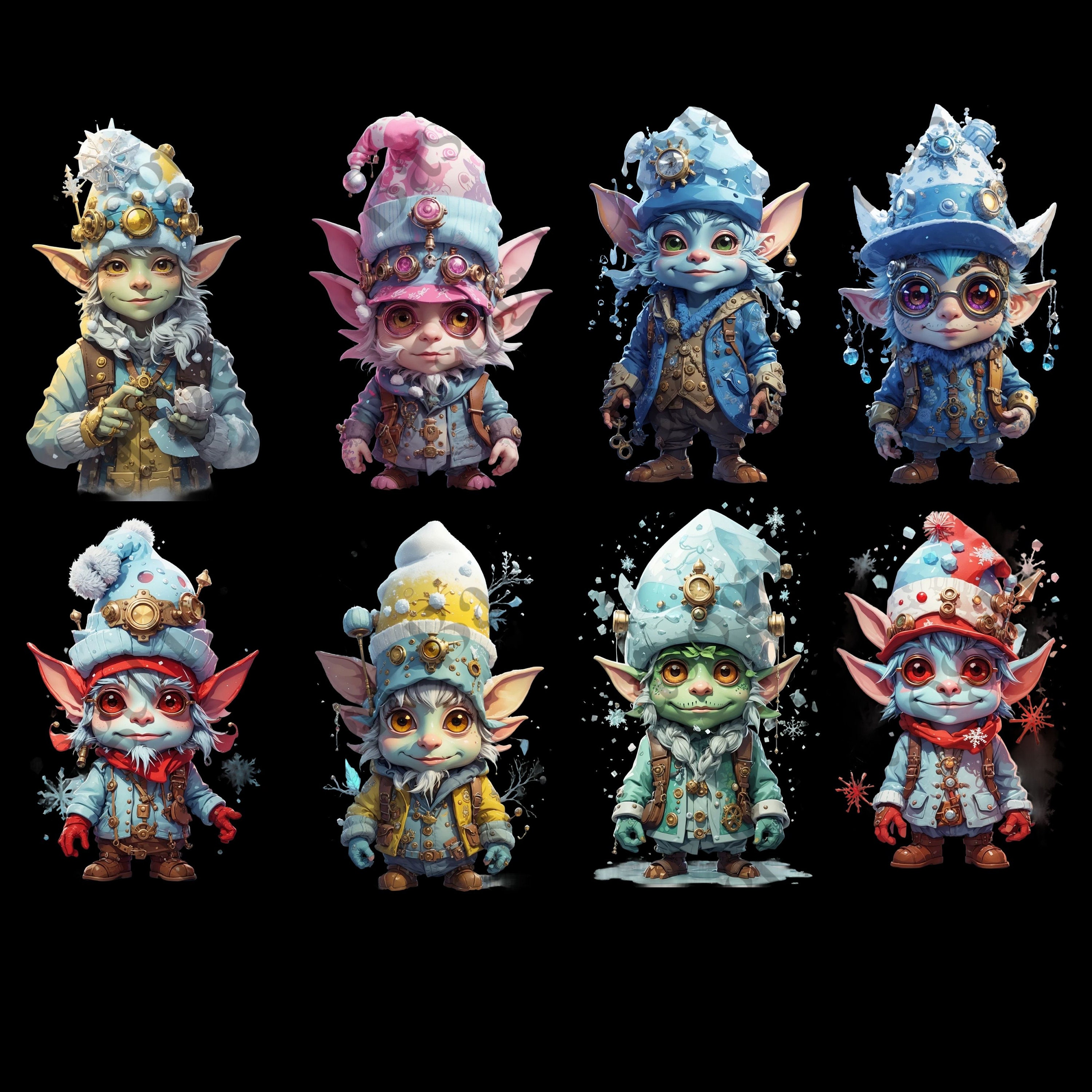 Steampunk Christmas Goblin Clipart Png 3d Chibi Goblin Clipart Cute ...