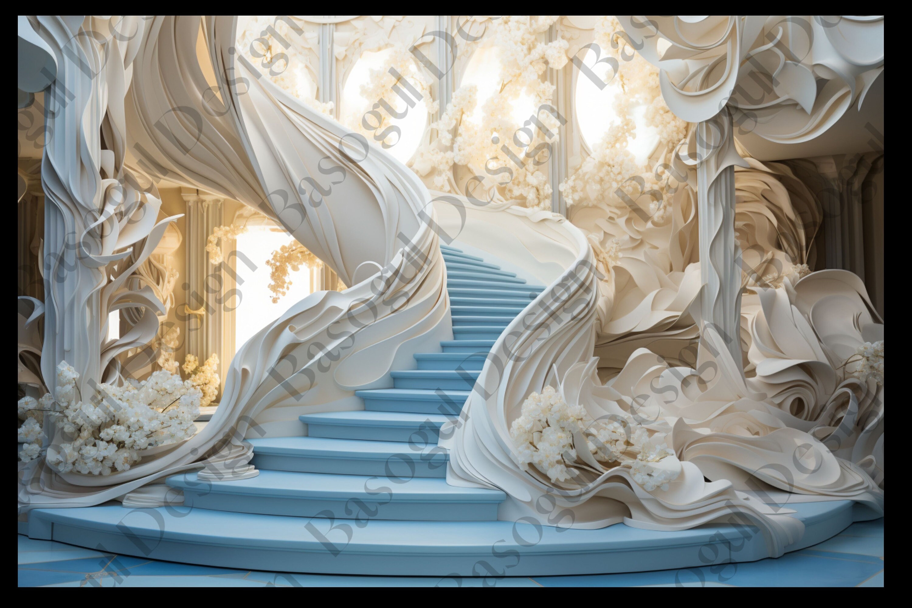 Abstract Staircase Wedding Backdrop Maternity Portrait - Etsy