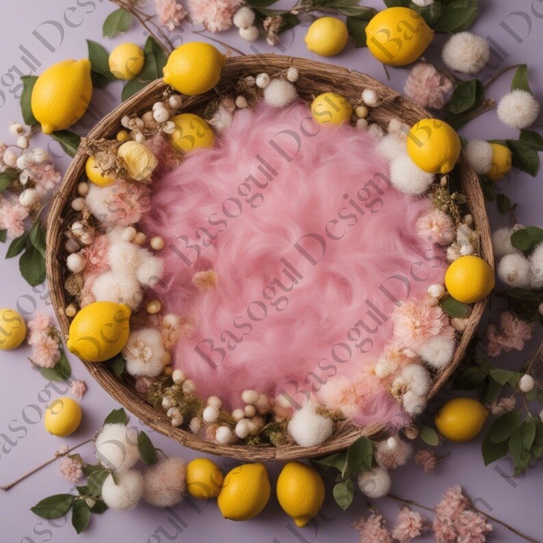 Lemon Newborn Digital Backdrop Photography Background Newborn Baby Boy ...