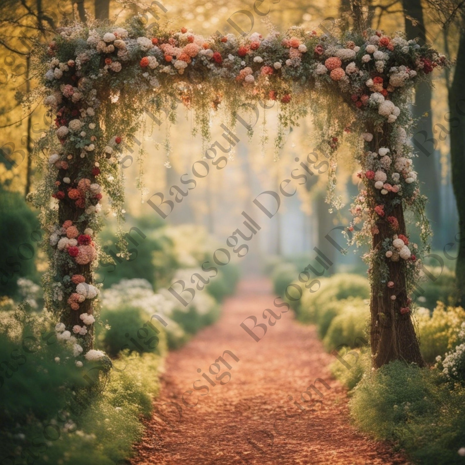 Garden Wedding Backdrop Photography Background Stage Ceremony Maternity ...