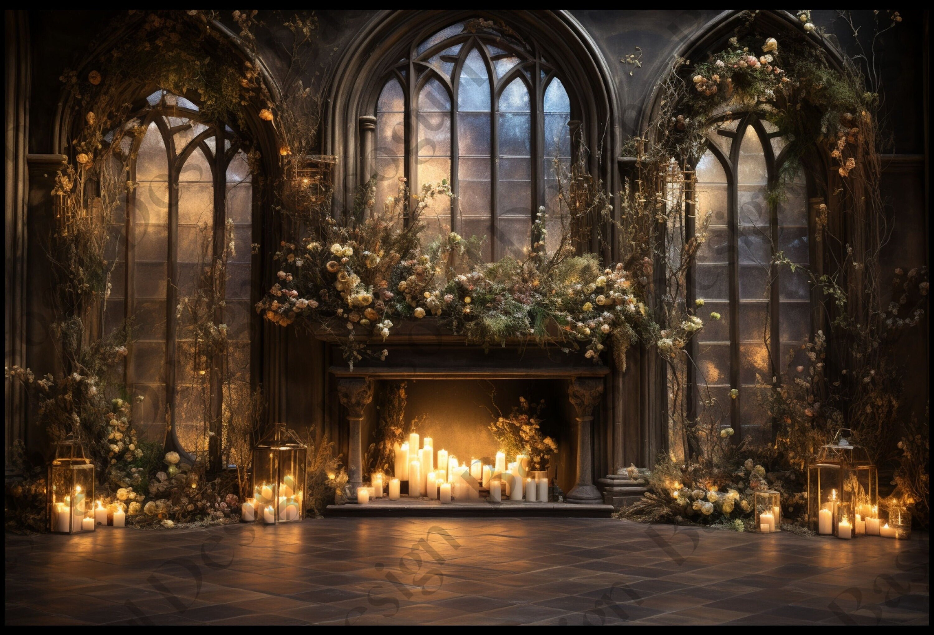 Stage Wedding Digital Backdrop Photography Background Stage Ceremony ...
