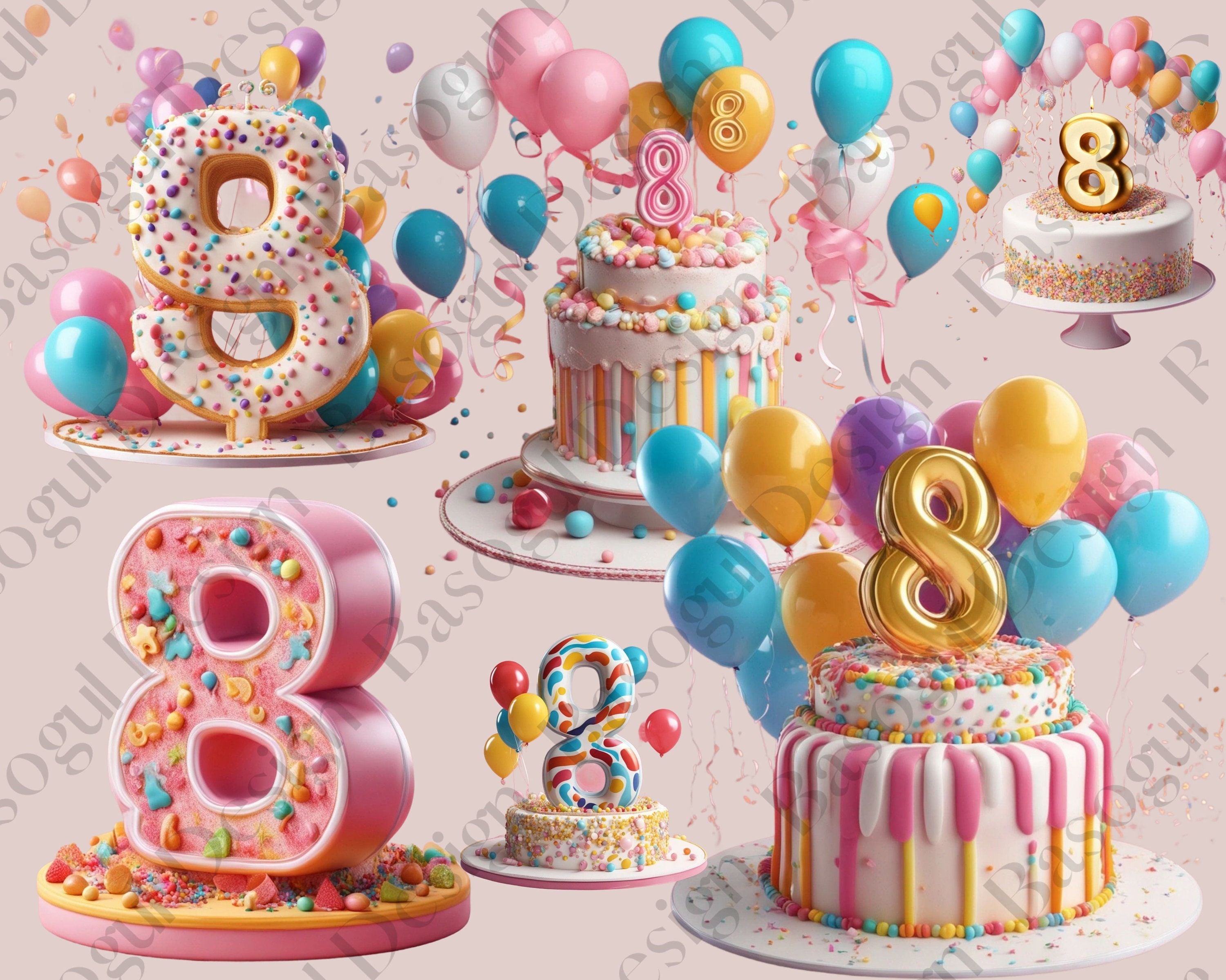 Birthday Cake Numbers Clipart Png: birthday CAKE Clipart Birthday Party ...
