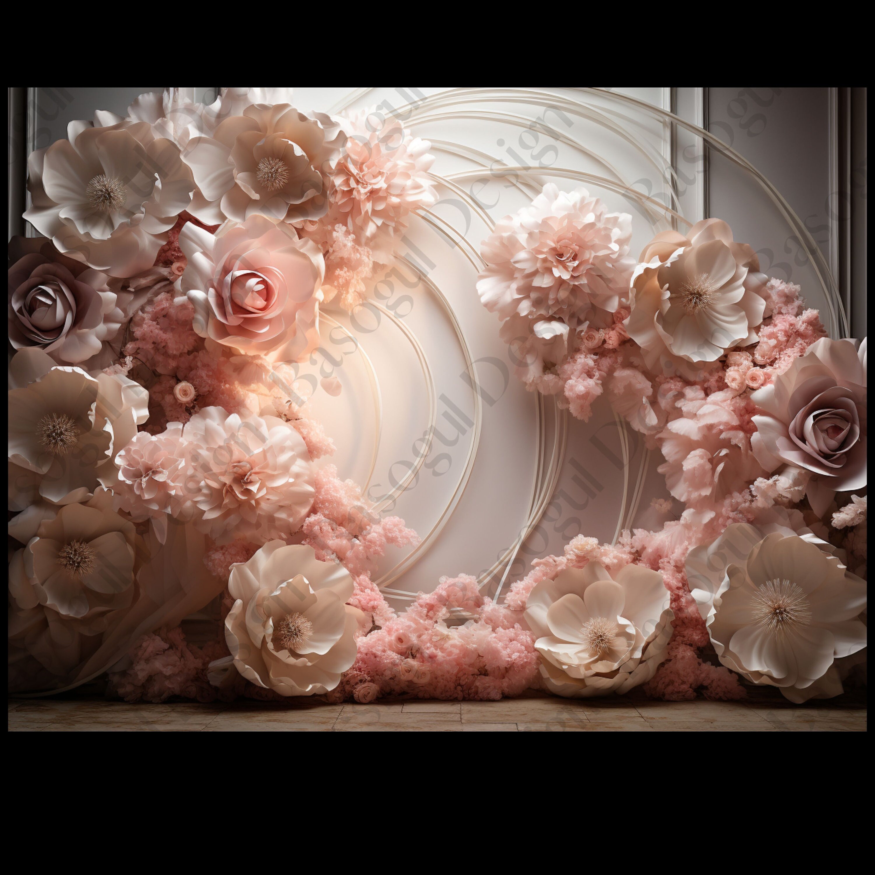 Pink Art Maternity Digital Backdrop Photography Background Wedding ...