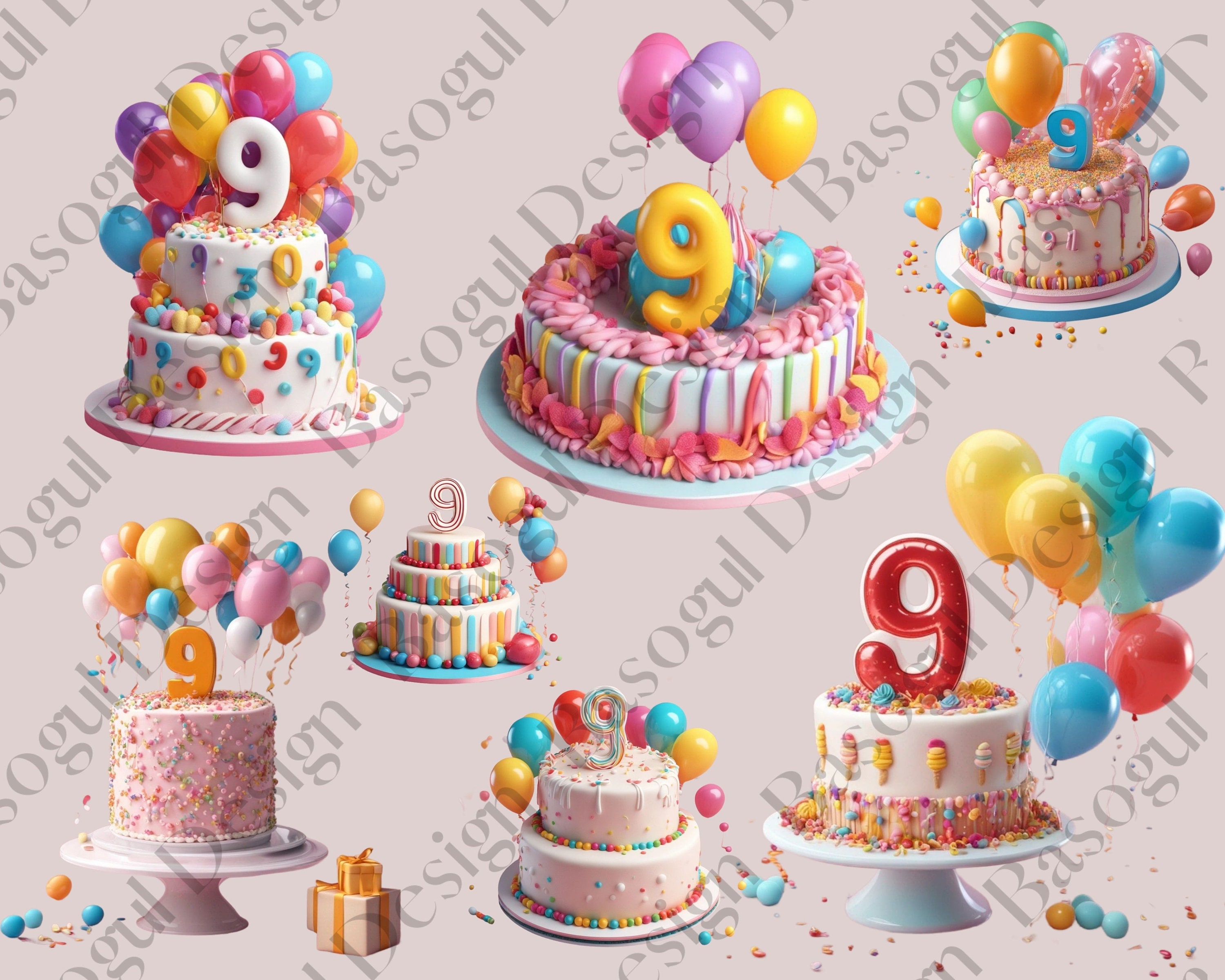 Birthday Cake Numbers Clipart Png: birthday CAKE Clipart Birthday Party ...