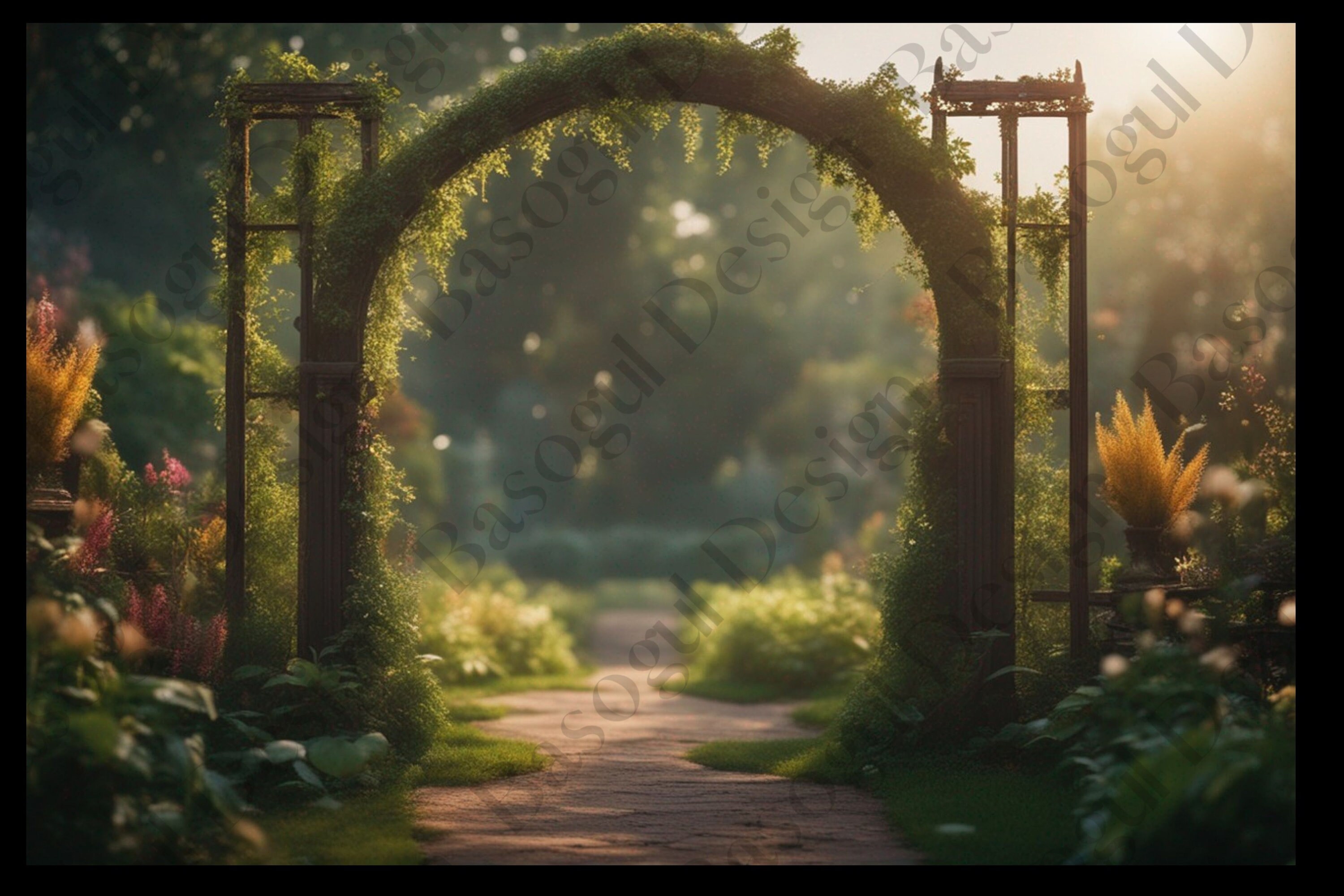 Garden Wedding Backdrop, Maternity Backdrop Forest Photo Shoot Portrait ...