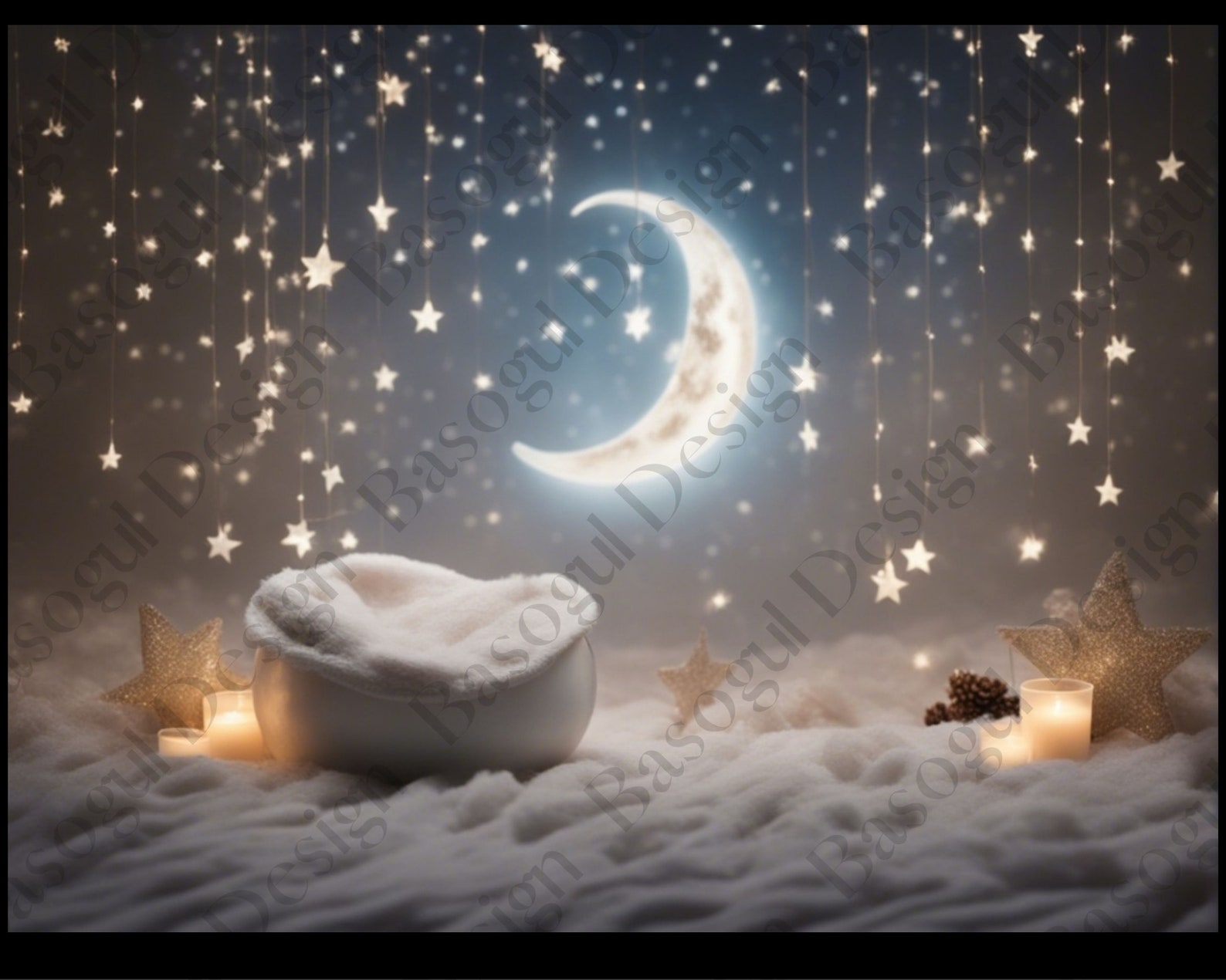 Moon Newborn Digital Backdrop: newborn DIGITAL - Etsy