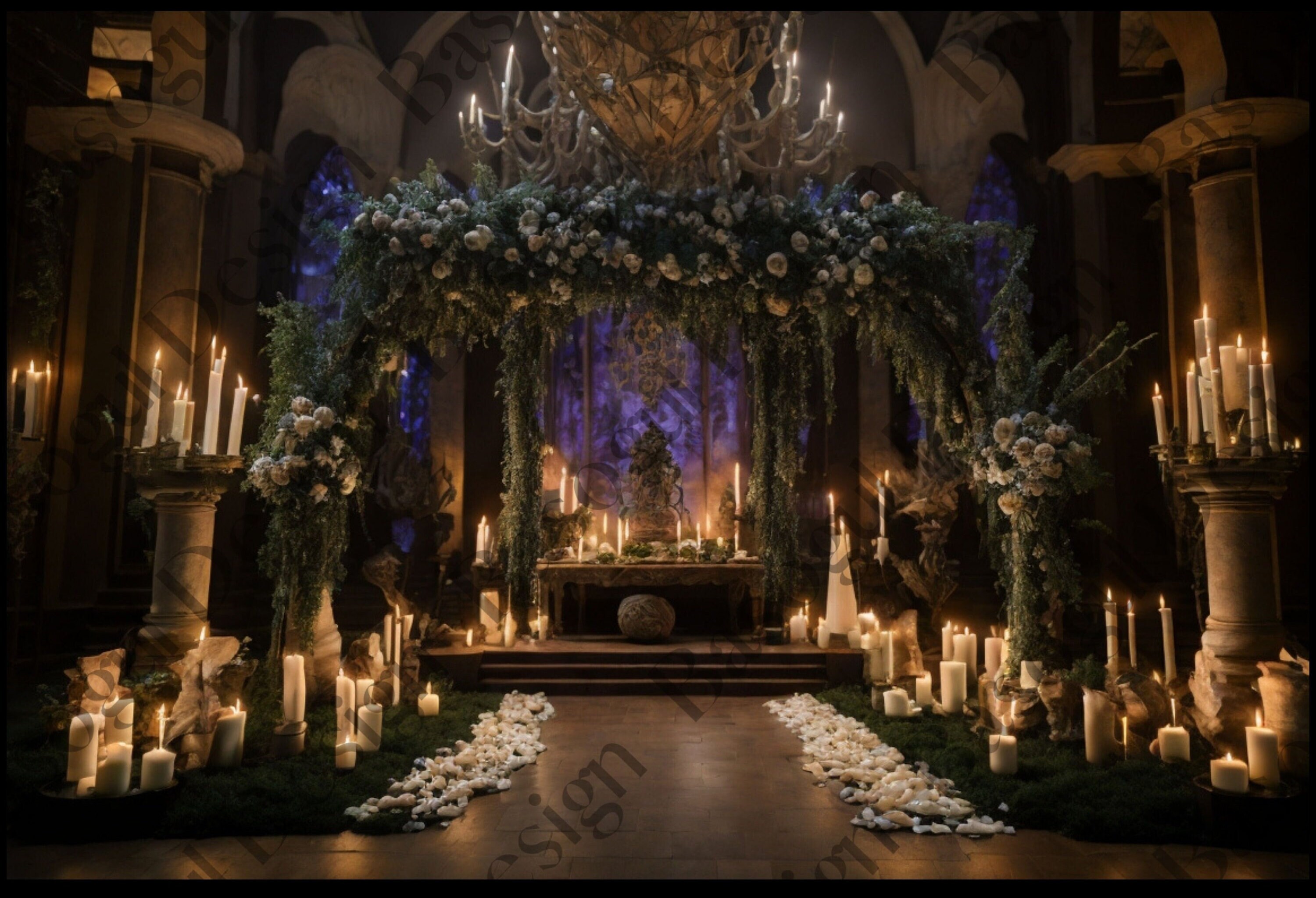 Chapel Wedding Backdrop Photography Background Stage Ceremony Maternity ...