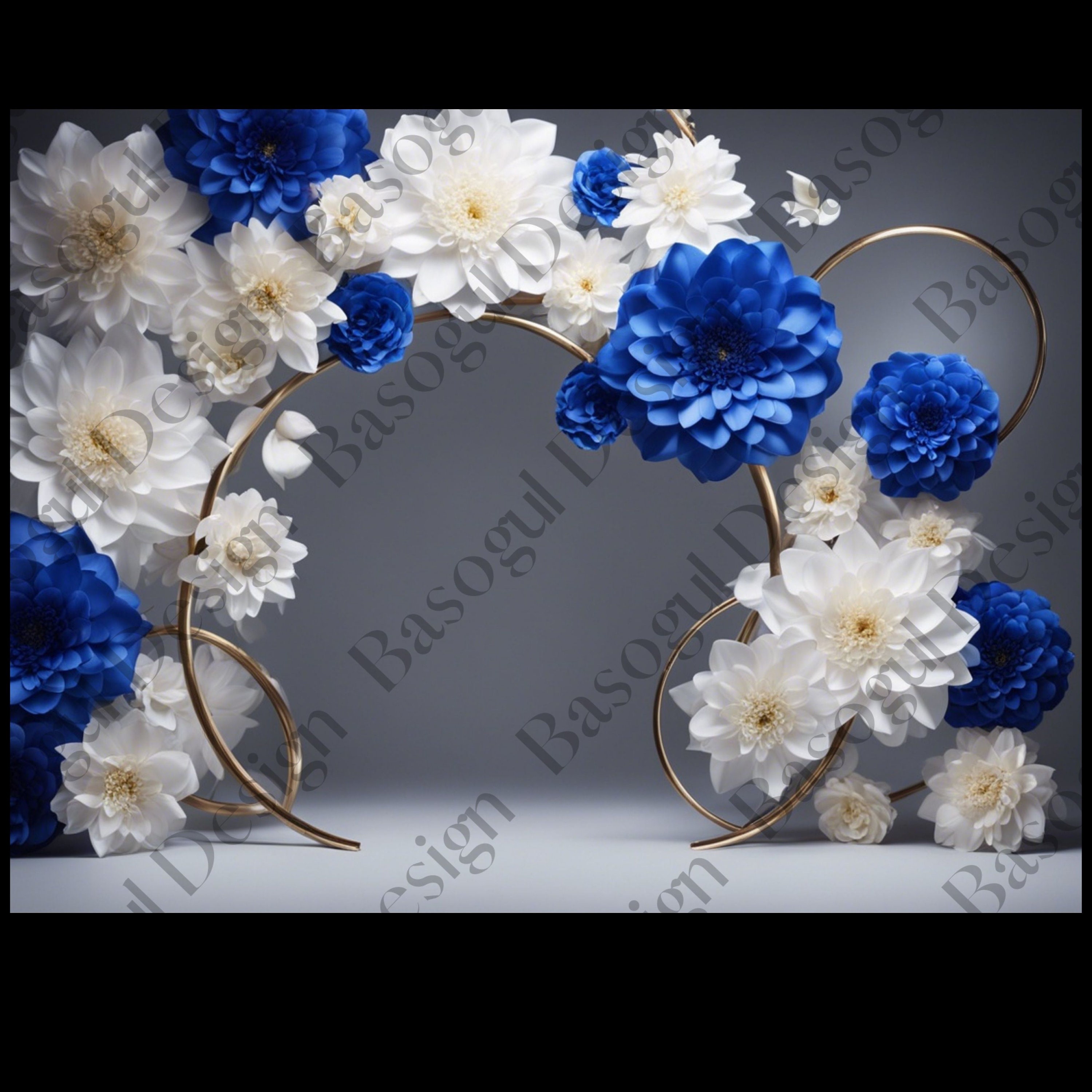 Blue White Maternity Digital Backdrop Photography Background Wedding ...