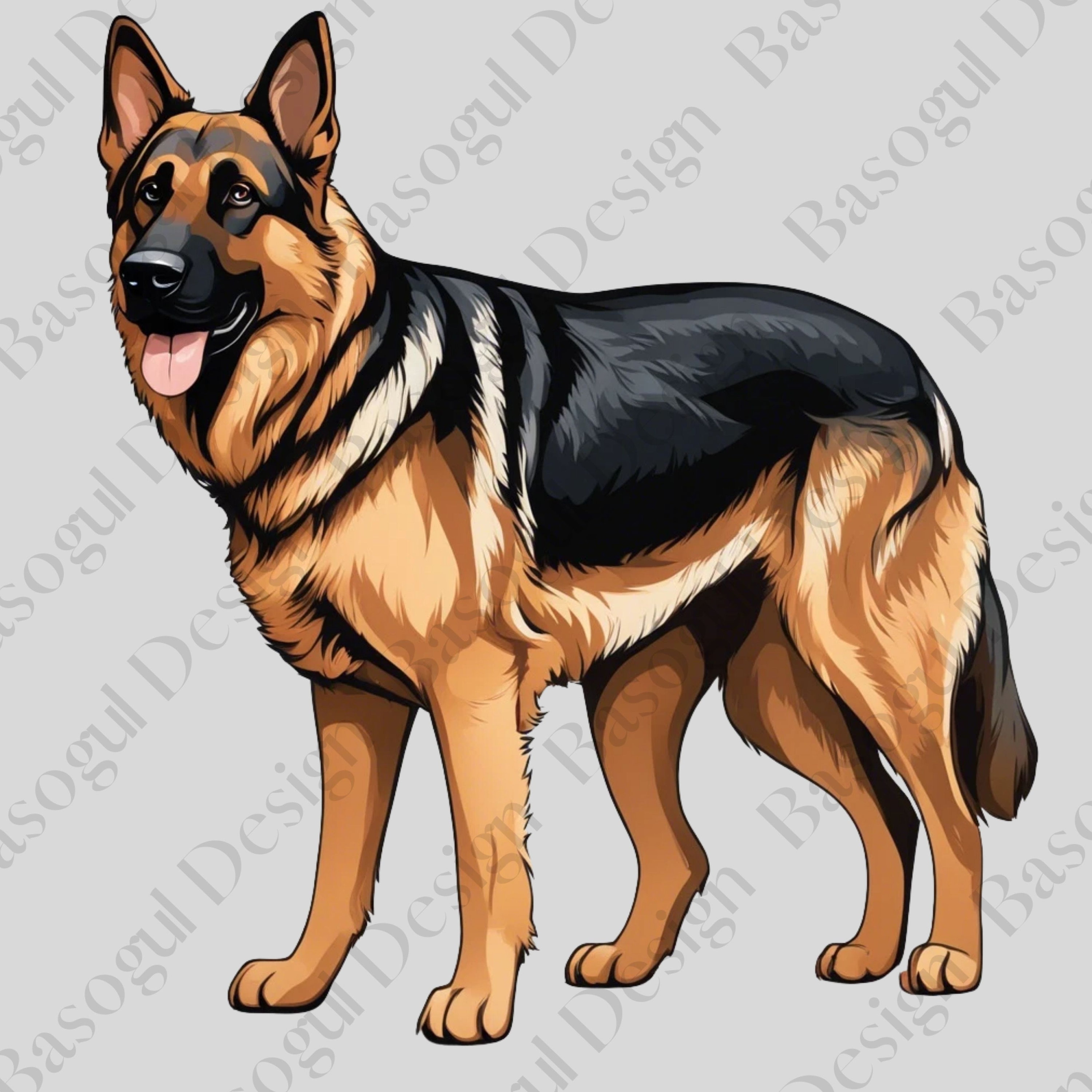 German Shepherd Clipart Png Dog Clipart Printable German Shepherd Head ...