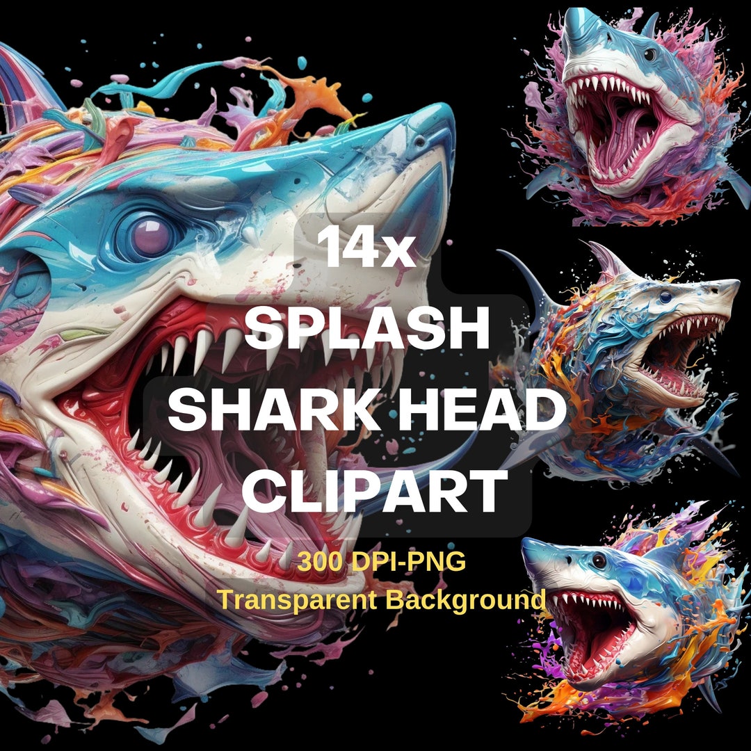 Shark Clipart Png, Colorful Shark Clipart, Printable Shark for Tshirt ...