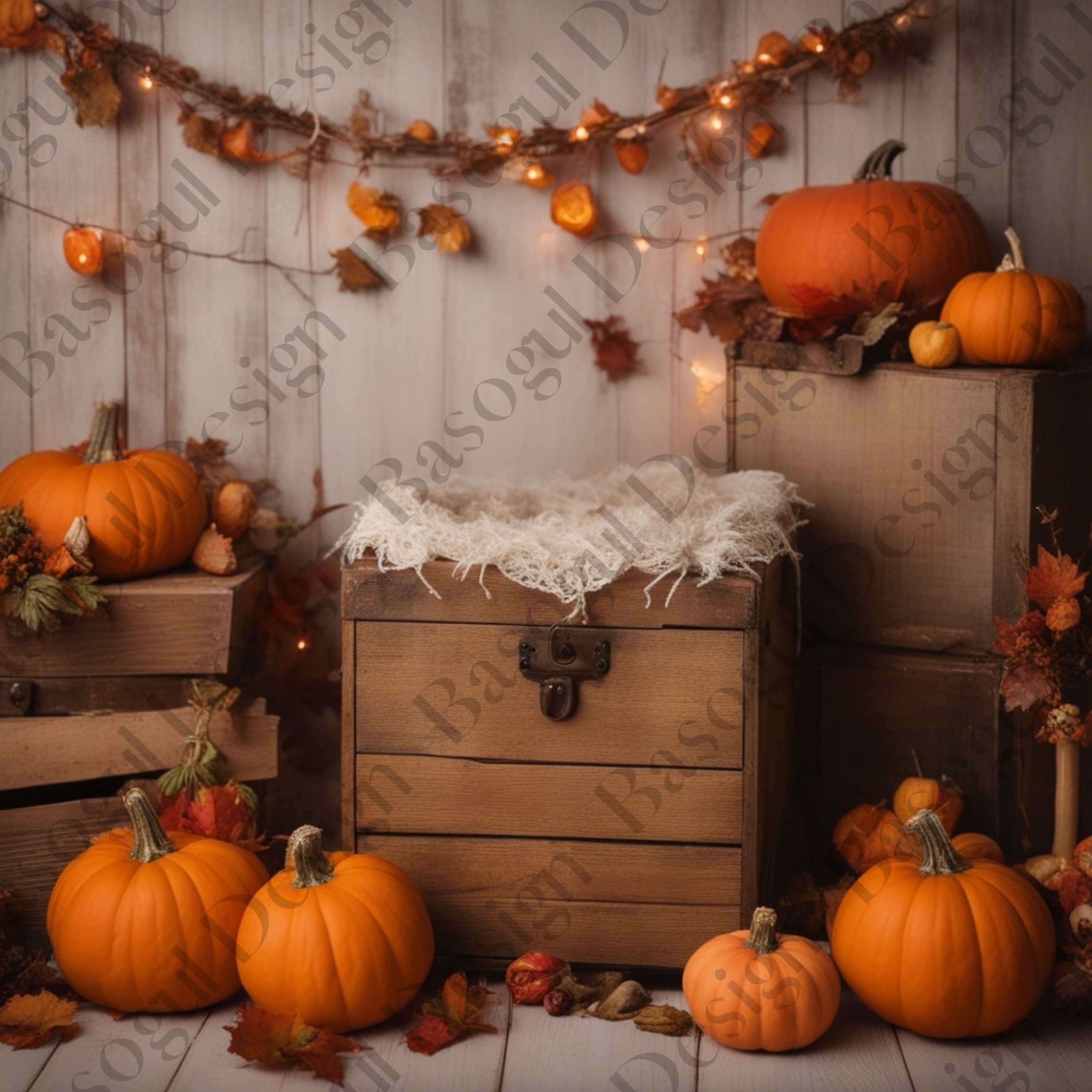 Pumpkin Newborn Digital Backdrop: autumn NEWBORN - Etsy