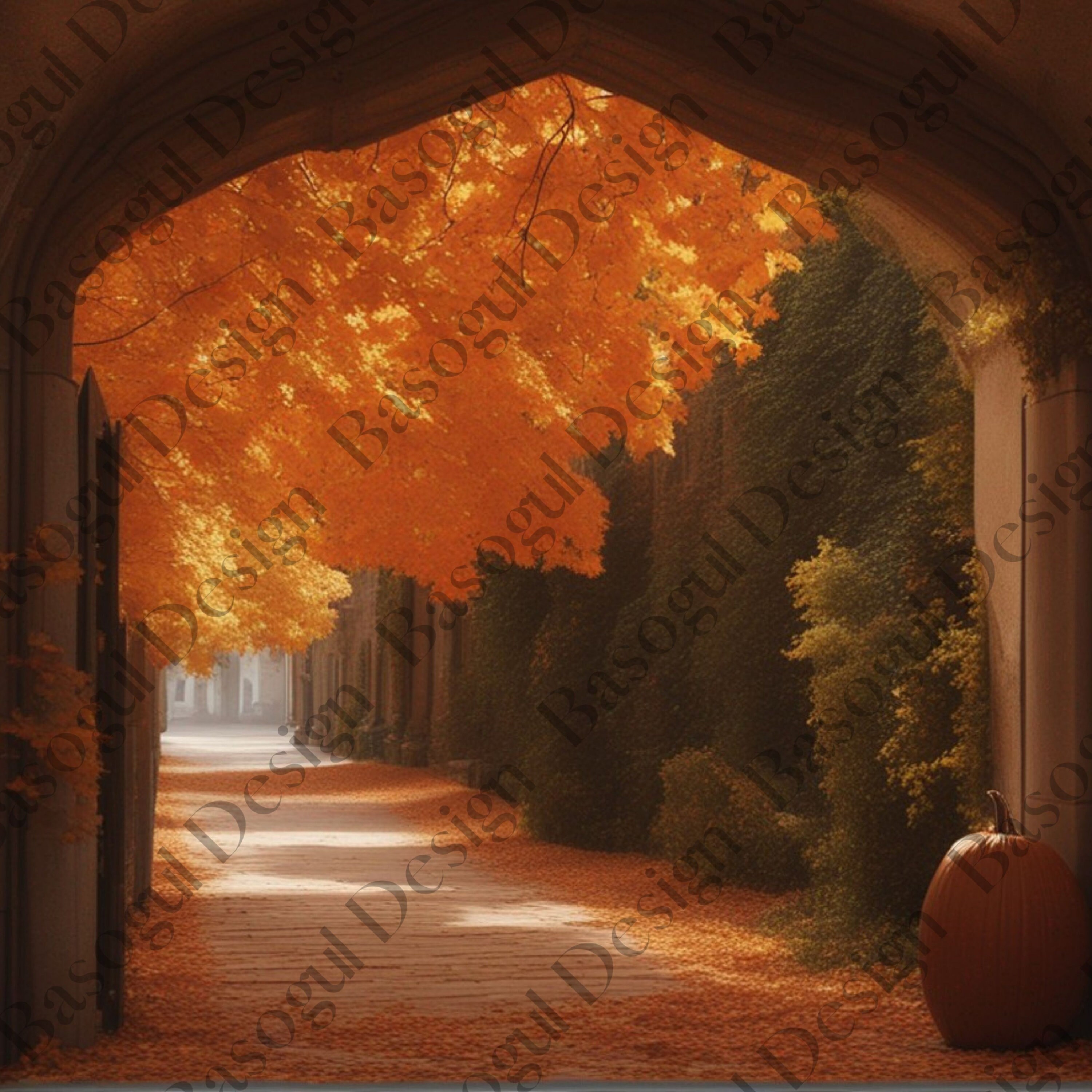 Arch Autumn Backdrop: autumn DIGITAL Backdrop Autumn Background Wedding ...