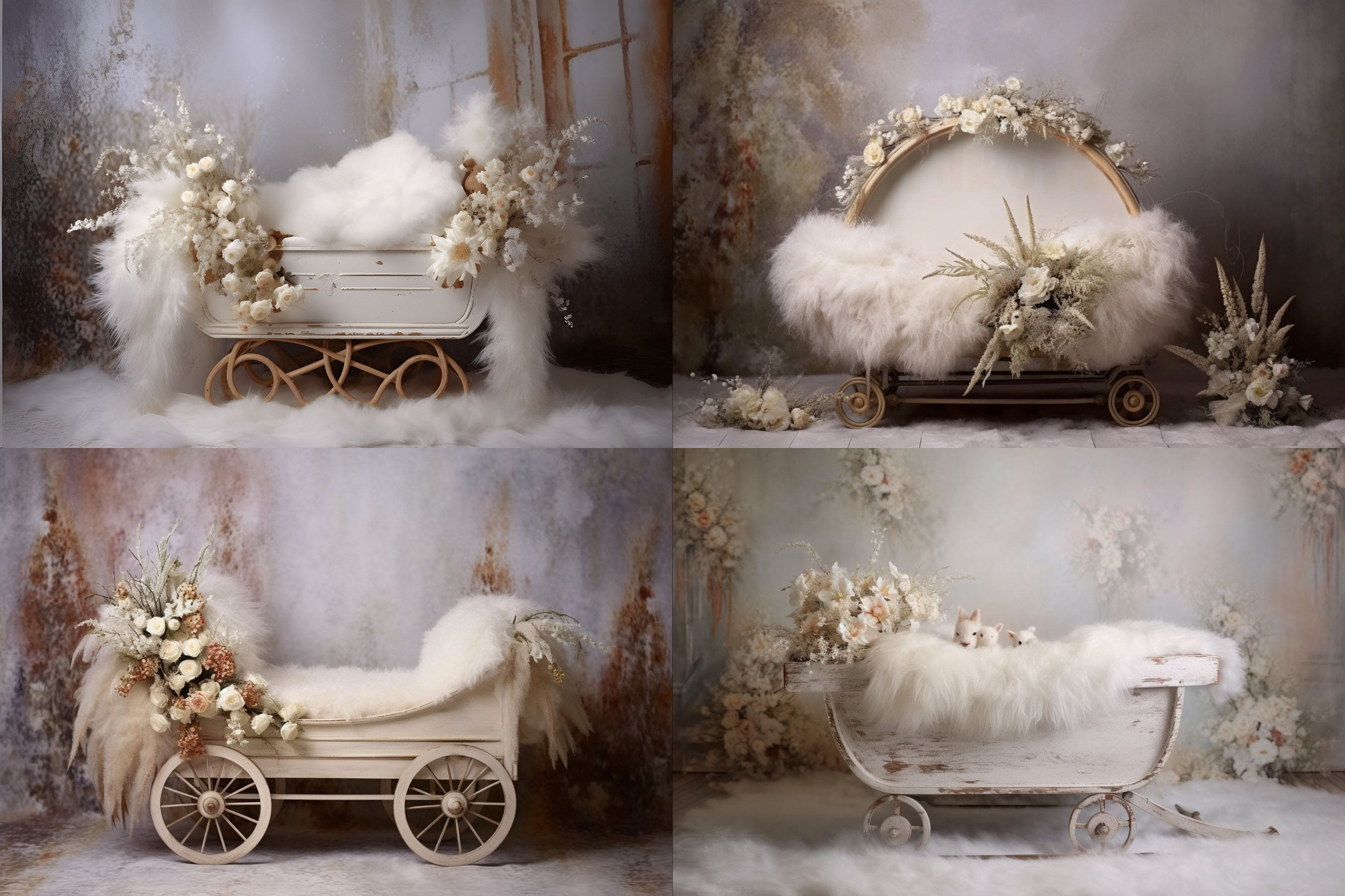Baby Pram Newborn Digital Backdrop Maternity Props Pram - Etsy