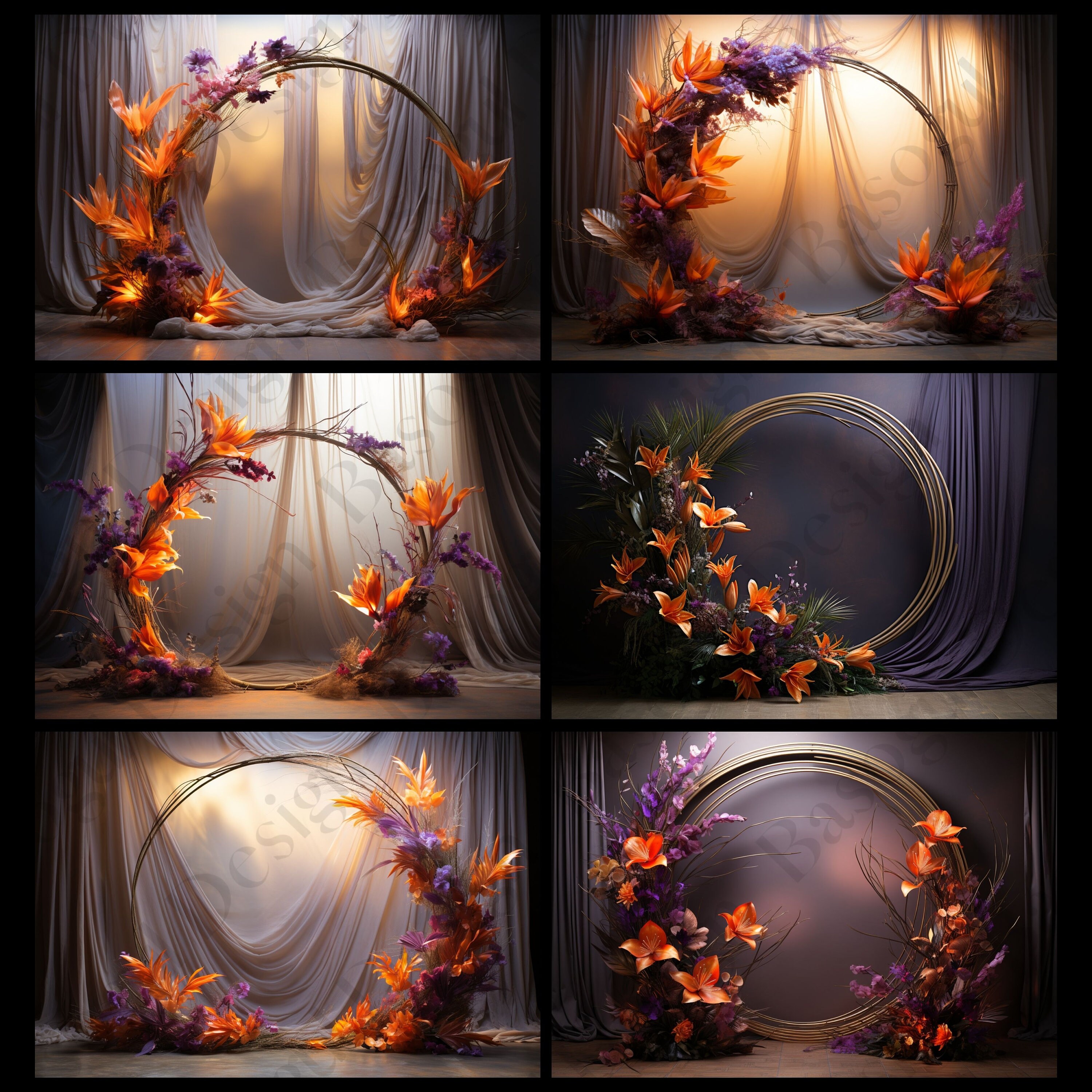 Bird of Paradise Maternity Digital Backdrop Photography Background ...