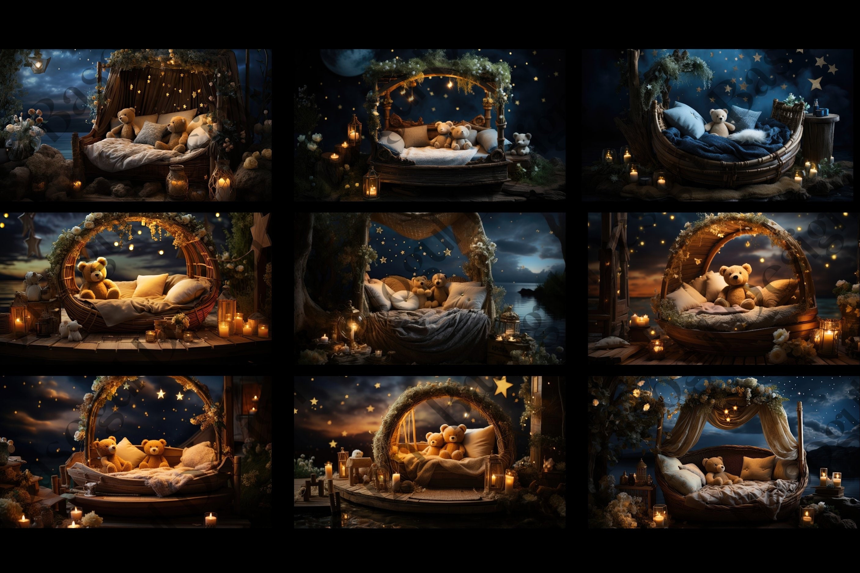 Teddy Bear Newborn Backdrop, Teddy Bear Boat Newborn Prop, Baby, Girl ...