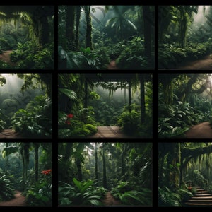 Tropical Forest Wedding Backdrop, Maternity Backdrop Forest Photoshoot ...