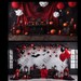 Halloween Backdrop Baby Photography Background Red Vampire Backdrop ...